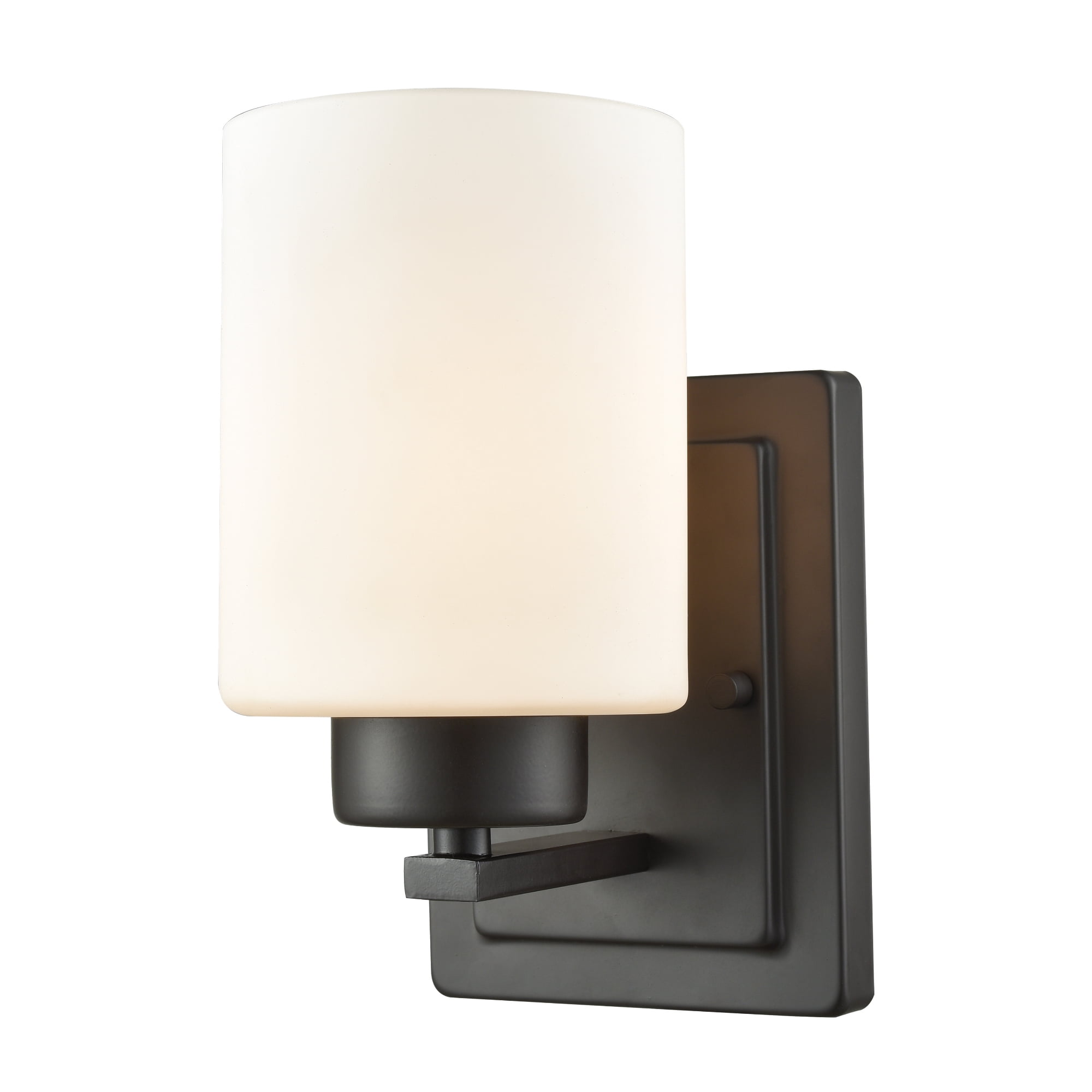Atlas Lighting and Home 1-Light Vanity Light Fixture with Cylindrical ...