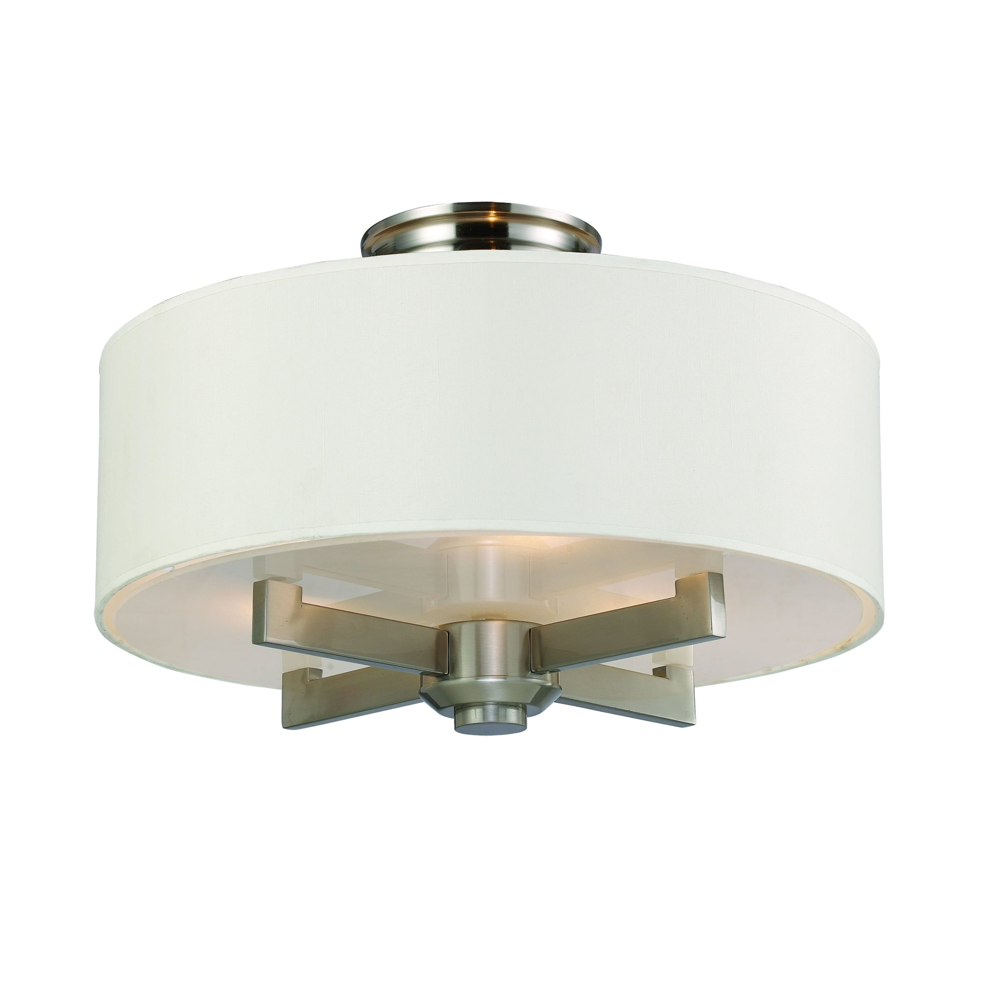 Atlas Lighting and Home 3-Light L Shaped Arms Semi Flush Mount Ceiling ...