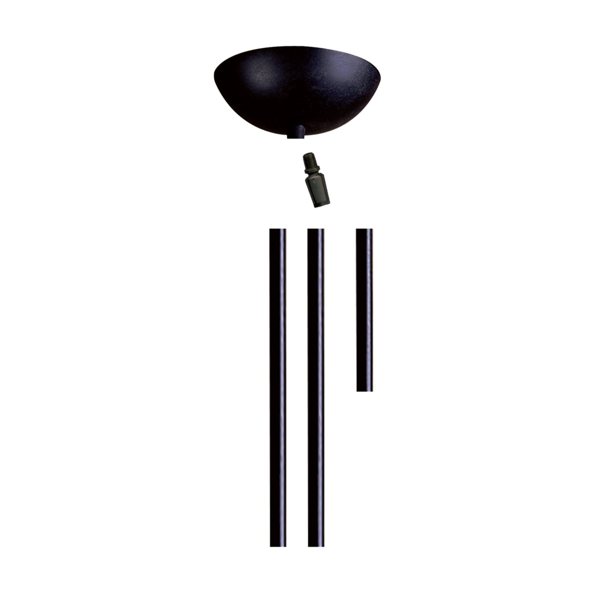 Atlas Lighting and Home 3-Piece Extension Rod Kit - 12" - Rust Black ...