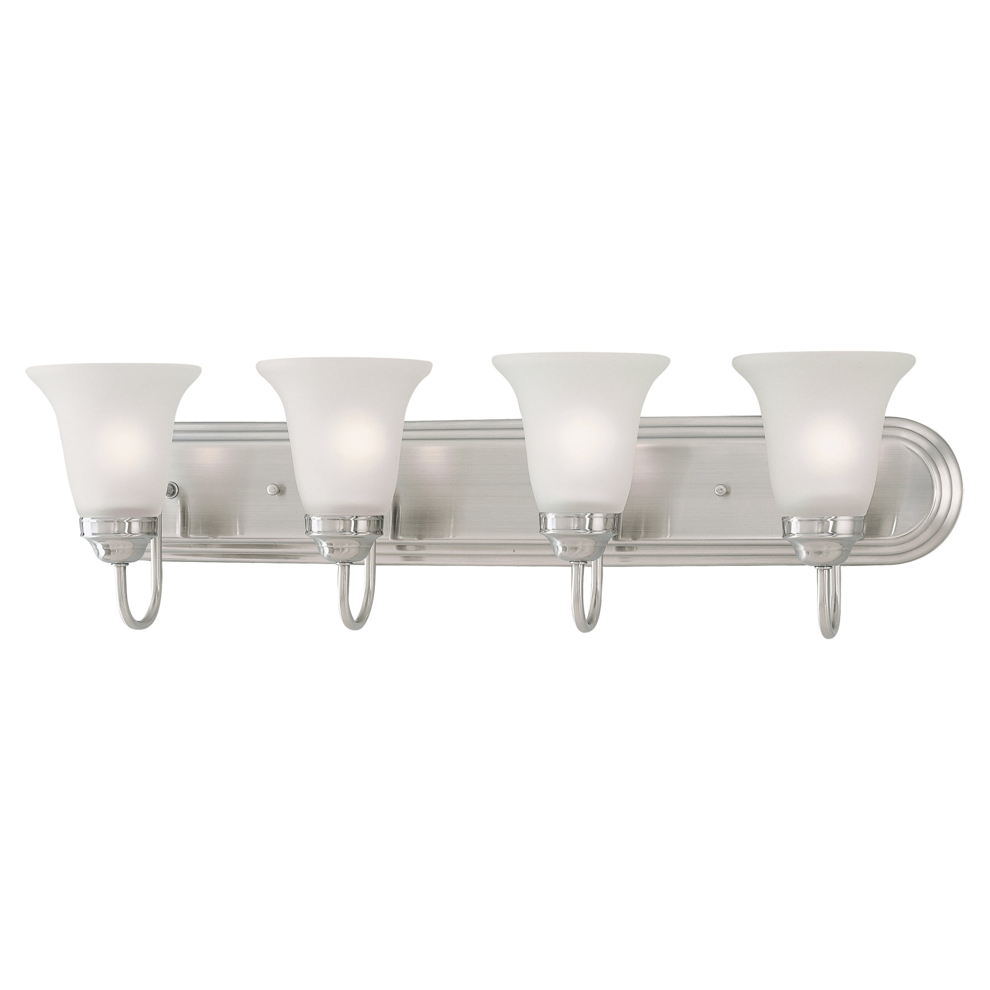 Atlas Lighting and Home 4-Light Vanity Light Fixture with Tulip Shaped ...