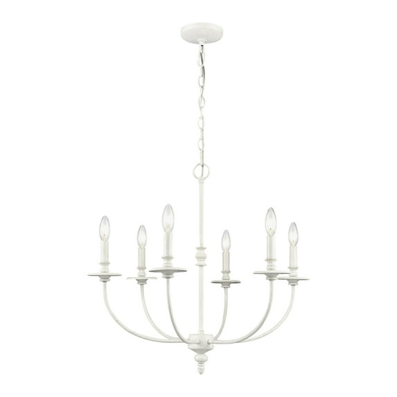 Atlas Lighting and Home 6-Light Curved Arm Ceiling Chandelier - 25 ...
