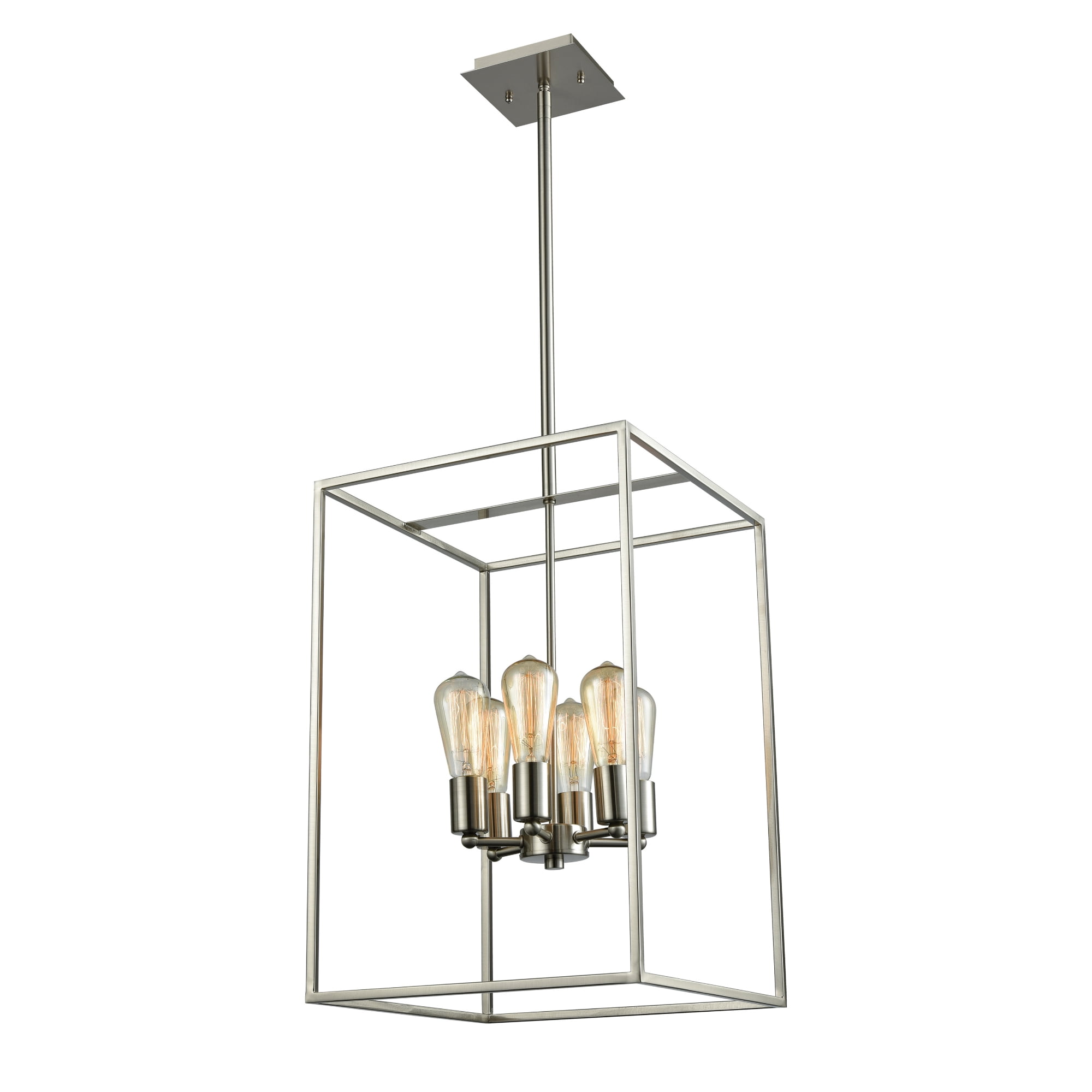 Atlas Lighting and Home 6-Light Open Framed Ceiling Chandelier - 21 ...