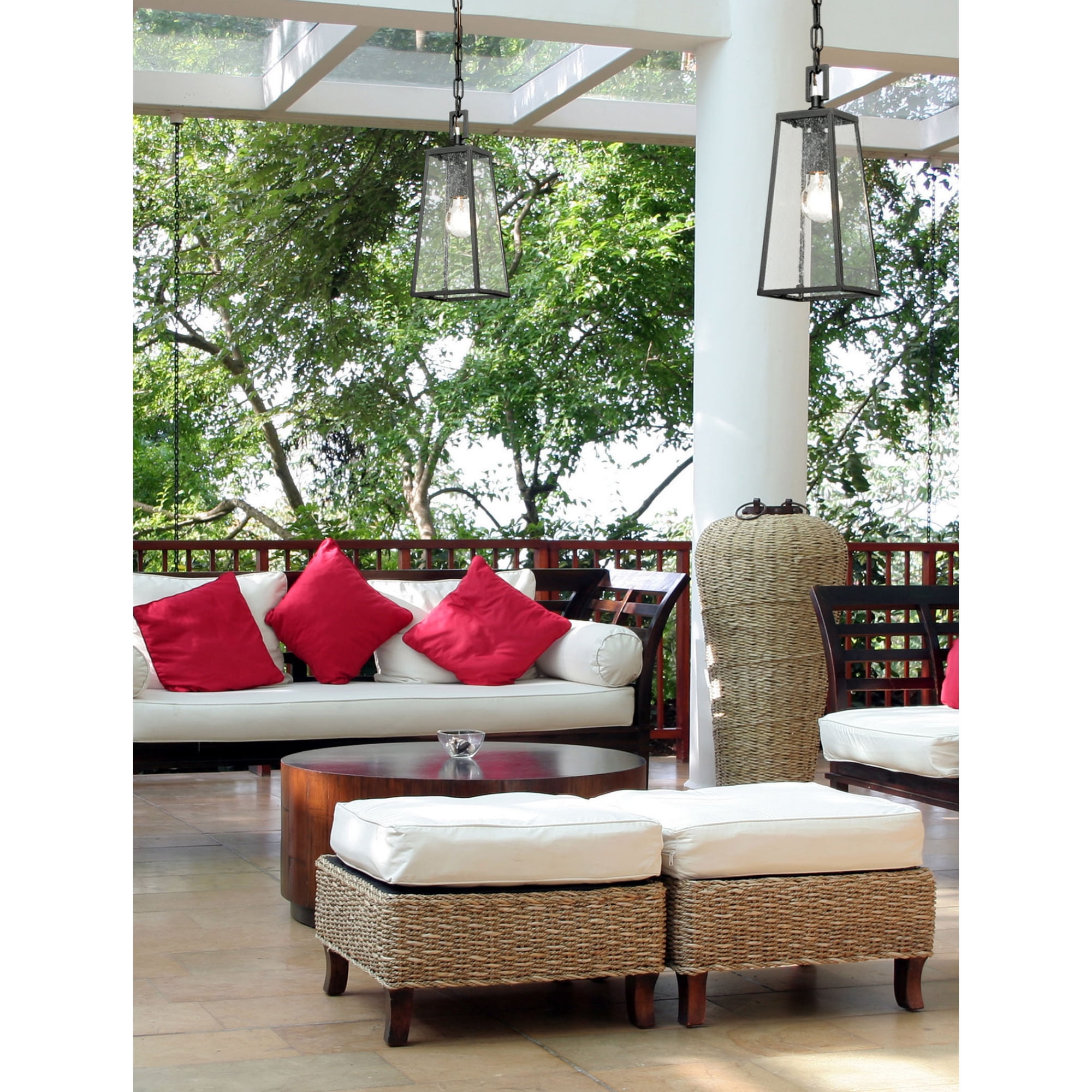 Atlas Lighting and Home Tapered Rectangular Hanging Pendant Ceiling ...