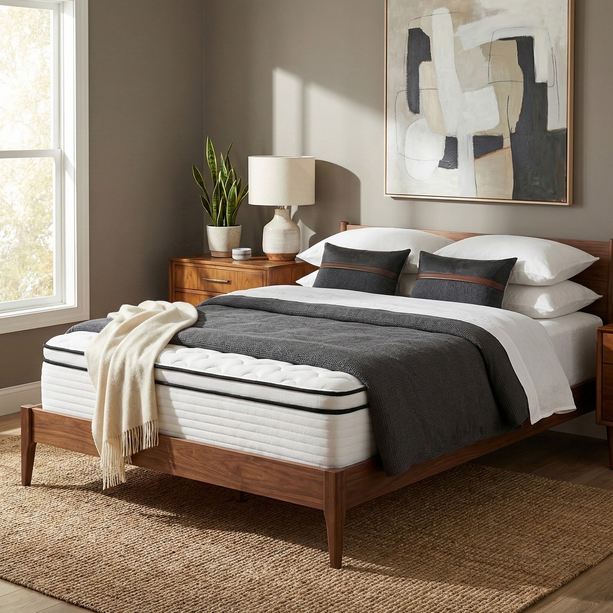 Atlas Mattress 12" Full Innerspring Mattress, Breathable Cover, Medium ...