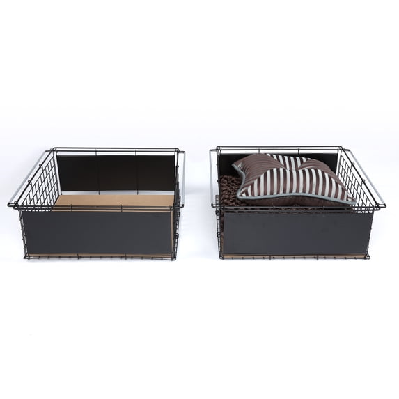 Atlas Metal Slide-Out Drawer for Bed Base Support System, 2-Pack ...