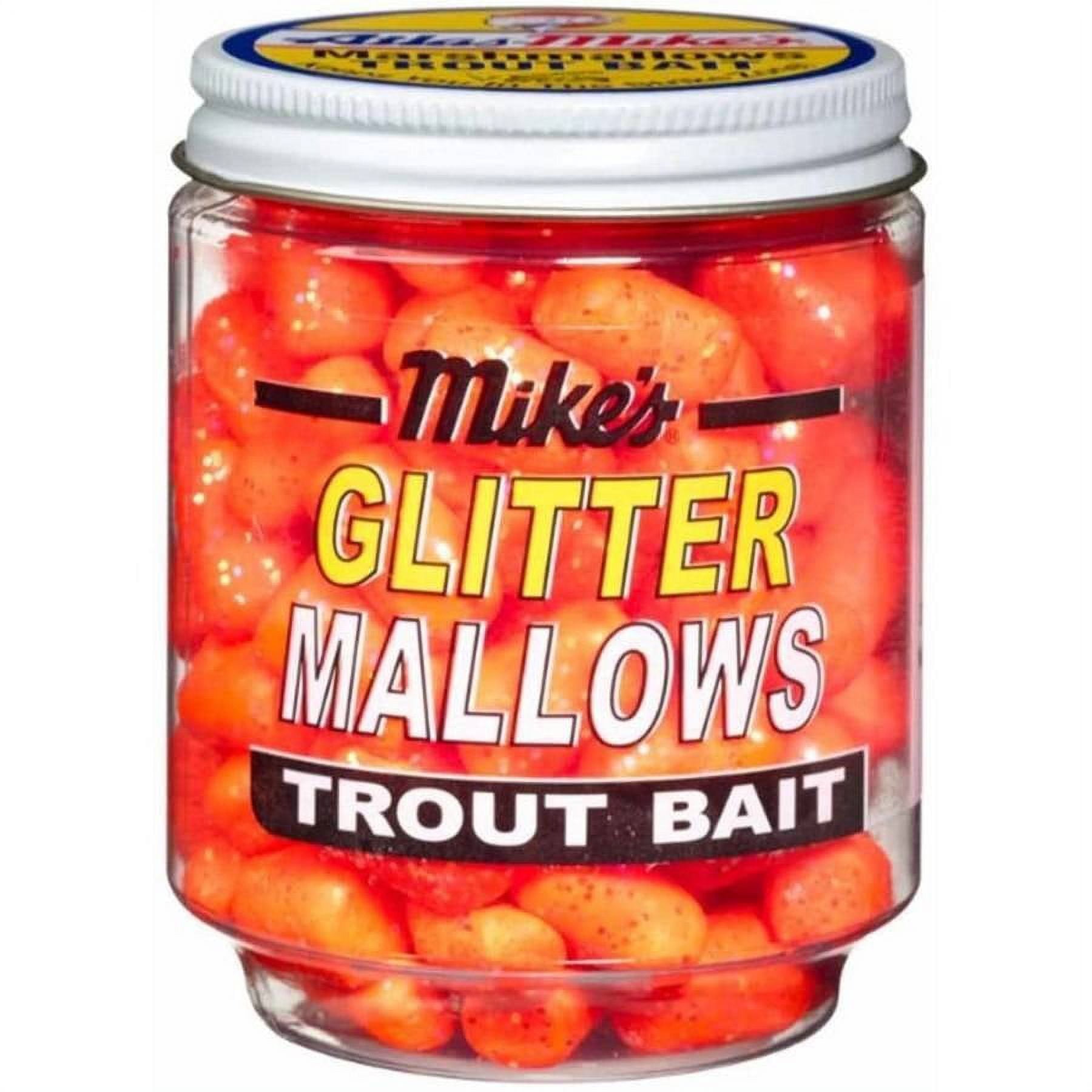 Atlas Mike's Glitter Glo Mallows Trout Dough Bait, Garlic Scented ...