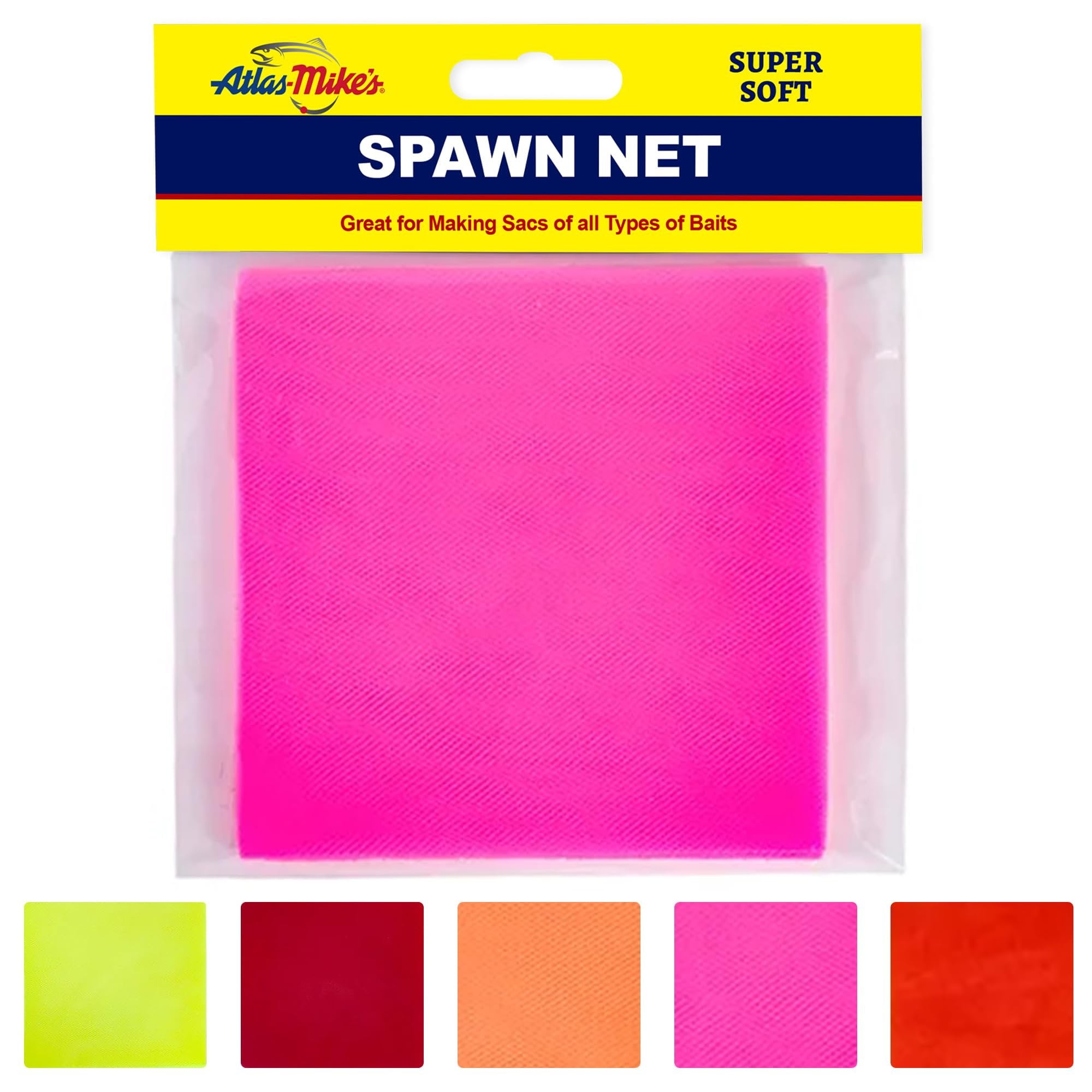 Atlas Mike's Spawn Net, 3" x 3" for Bait Sacs, Eggs, Liver, and Soft ...