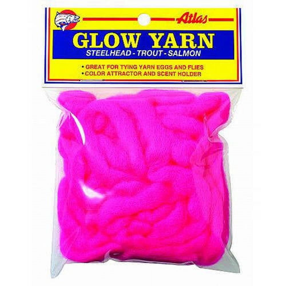 Atlas Mike's UV Glow Fly Tying Yarn, Cerise Pink, 12 feet - Walmart.com