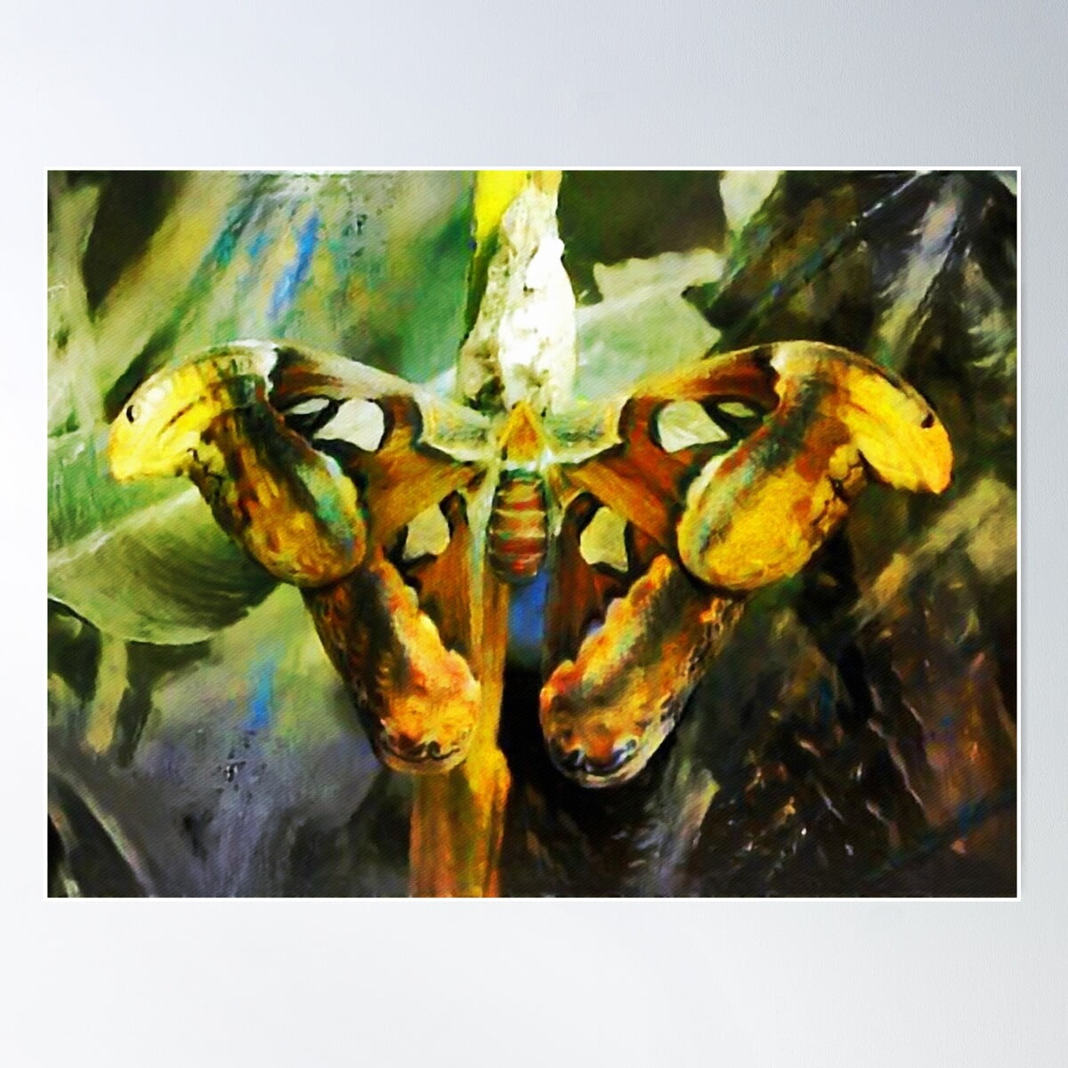 Atlas Moth Poster Wall Art, Modern Wall Decor For Living Room Bedroom ...