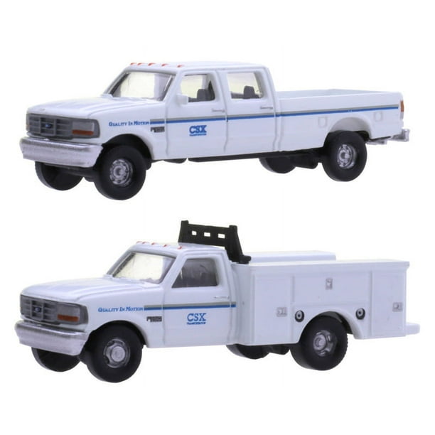 Atlas N Scale 1990s Ford F-250/F-350 Standard Cab Pickup Set CSX ...