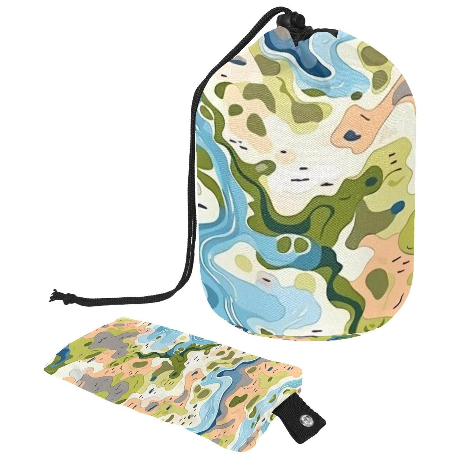 Atlas Portable Drawstring Laundry Bags: Foldable Travel Wash Bags ...