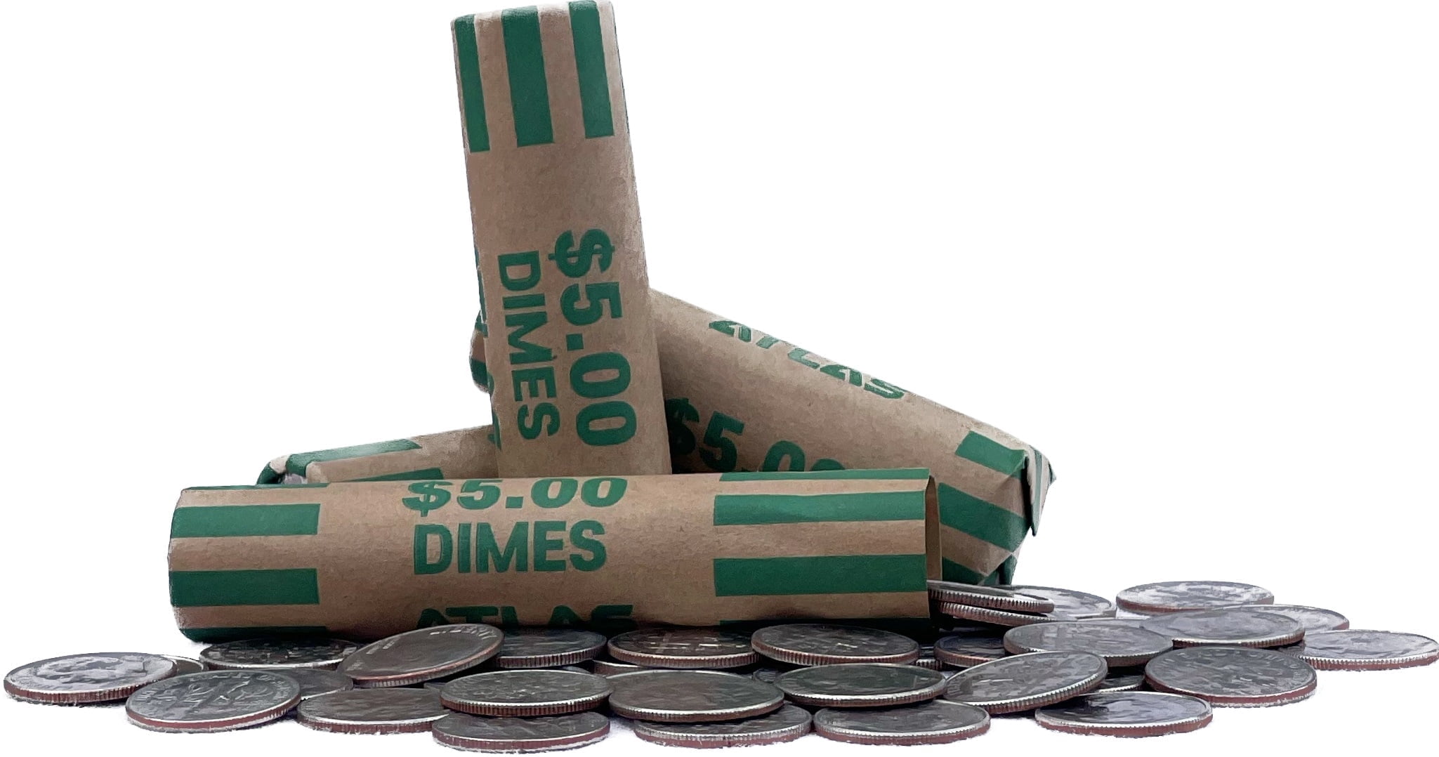 Atlas Preformed Coin Wrappers, Dimes, 504 Count - Walmart.com