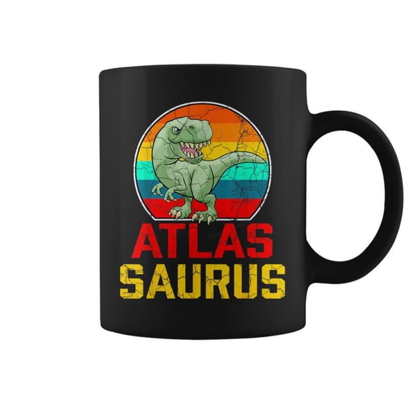Atlas Saurus Family Reunion Last Name Team Custom Coffee Mugs - Walmart.com