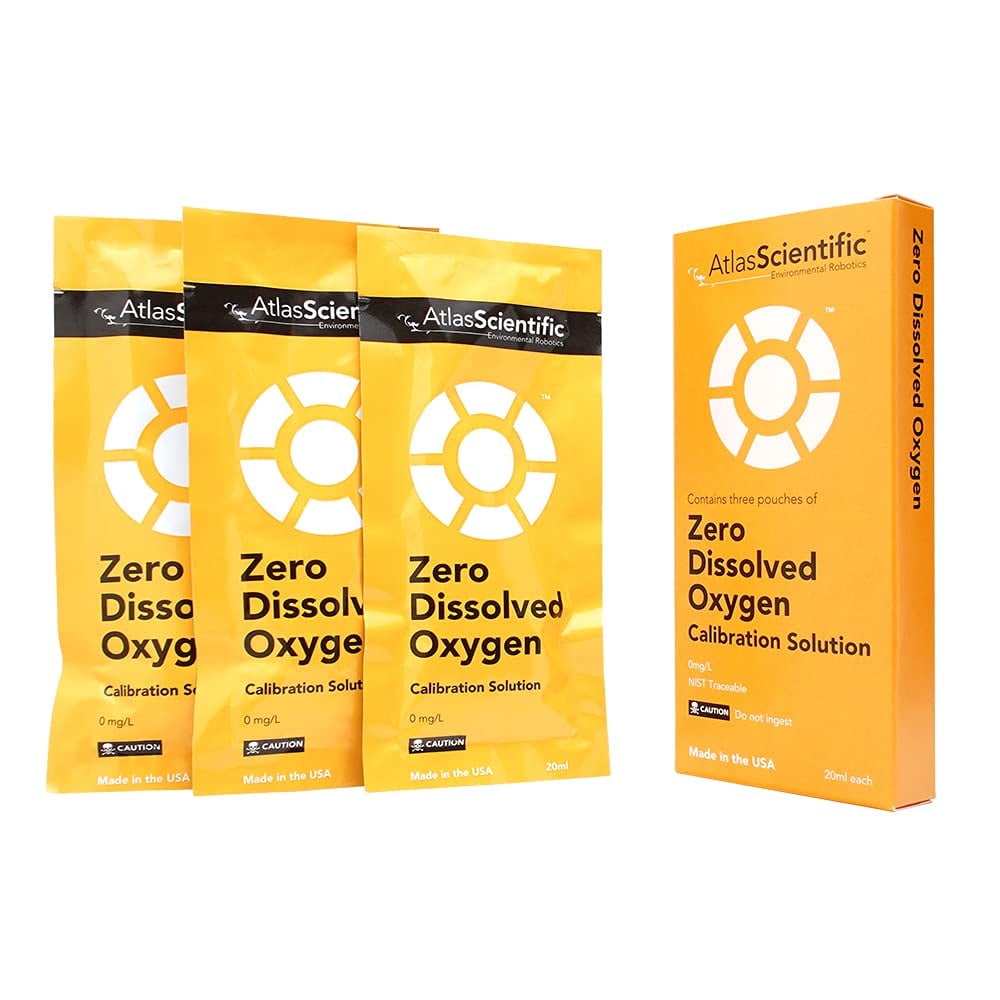 Atlas Scientific Zero Dissolved Oxygen Calibration Set (3 Pouches ...