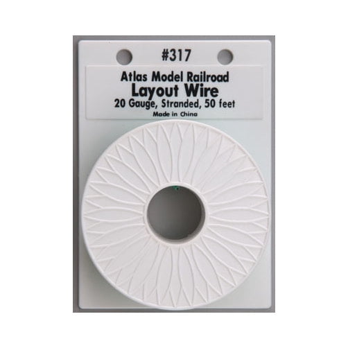 Atlas Trains 0317 Green Wire Stranded #20 AWG; 50 Spool - Walmart.com