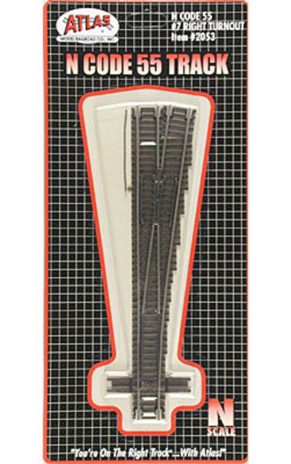 Atlas Trains 2053 N Code 55 #7 Right-Hand Turnout - Walmart.com