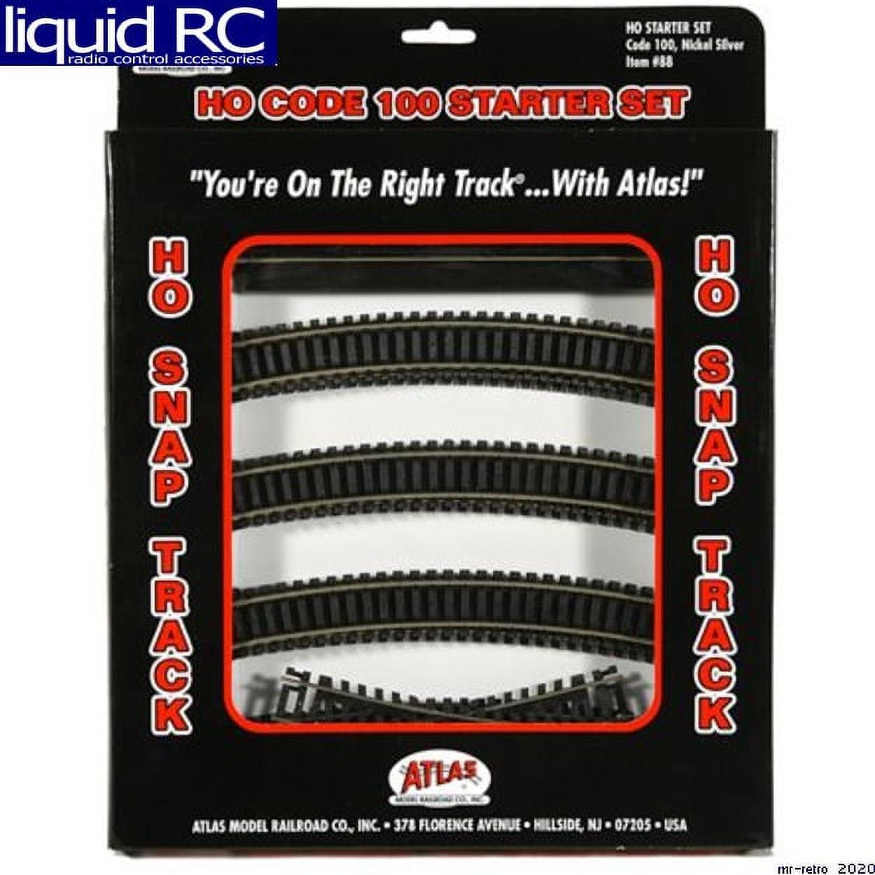 Atlas Model Railroad HO Code 100 Starter Set 18 ATL88 HO Track ...