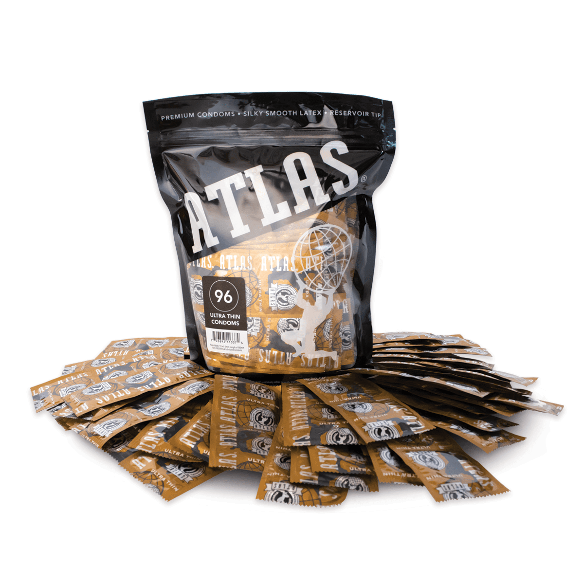 Atlas® Ultra Thin Condoms, Latex, 96-Pack - Walmart.com