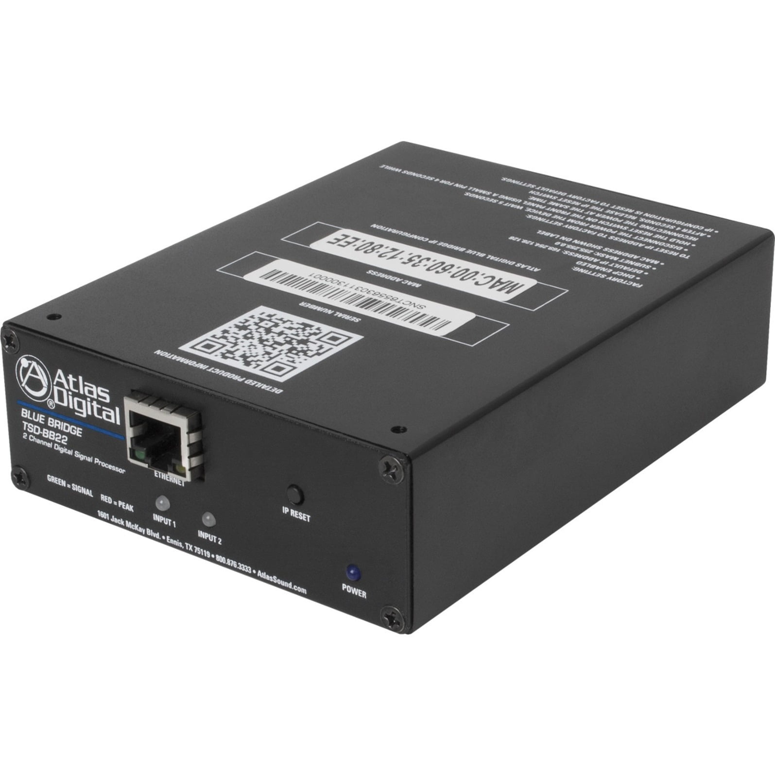 AtlasIED 2 Input x 2 Output, Networkable DSP Device - Walmart.com