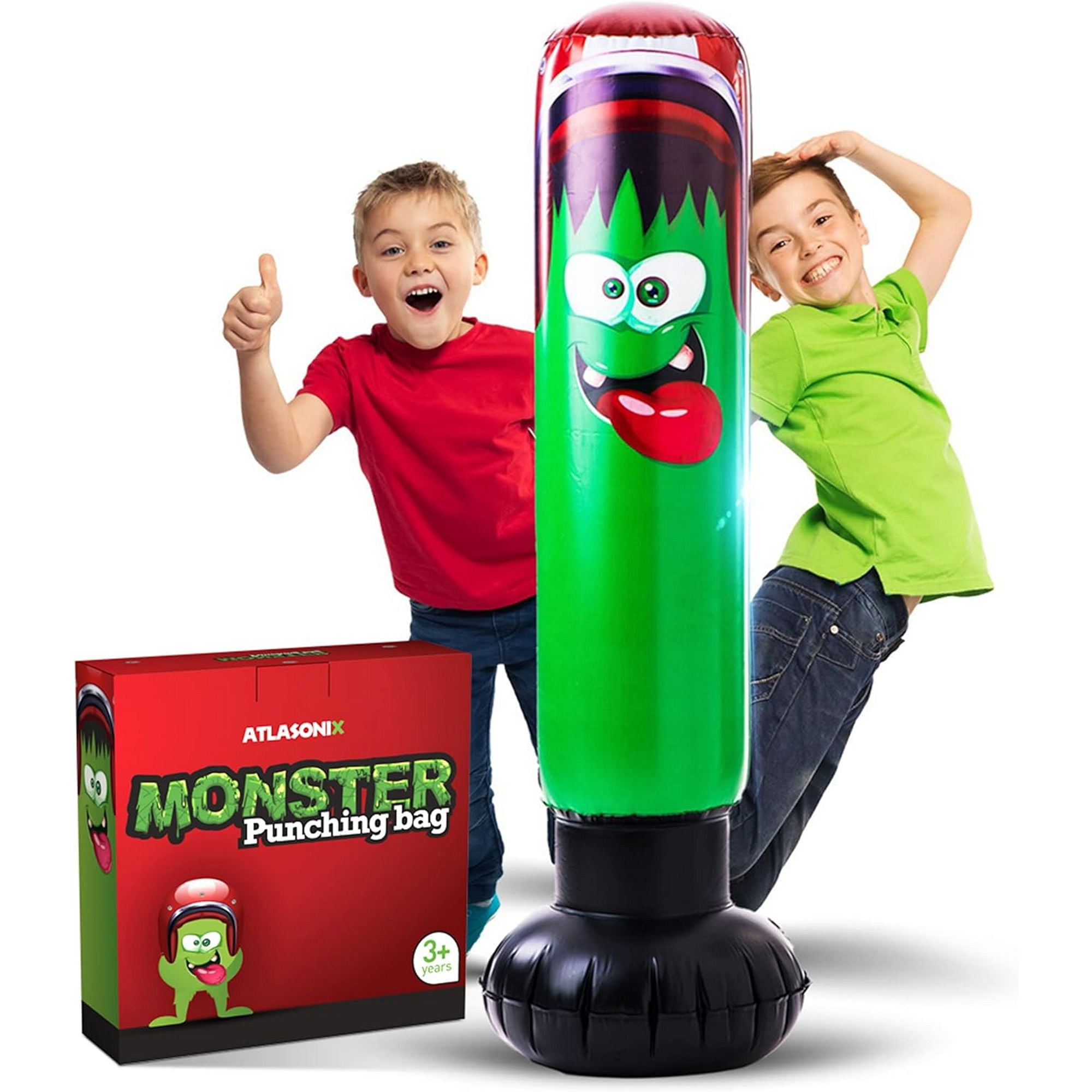 Atlasonix Inflatable Punching Bag for Kids - Gift for Boys and Girls Age 3-8 Kids Bop Bag 48 ...