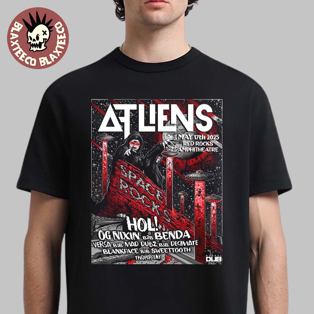 Atliens Space Rocks 2025 Concert Poster At Red Rocks Amphitheatre On ...