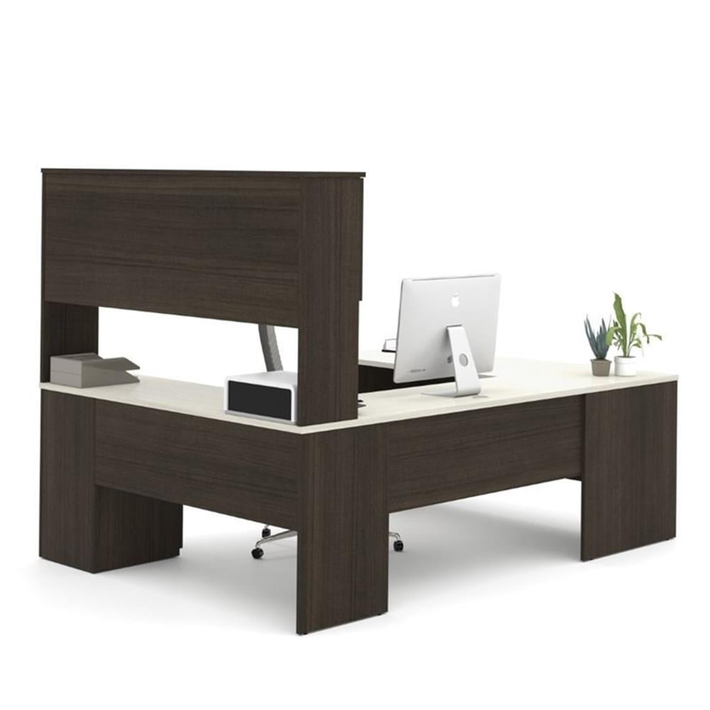 Atlin Designs 3 Piece Office Set in Dark and White Chocolate - Walmart.com
