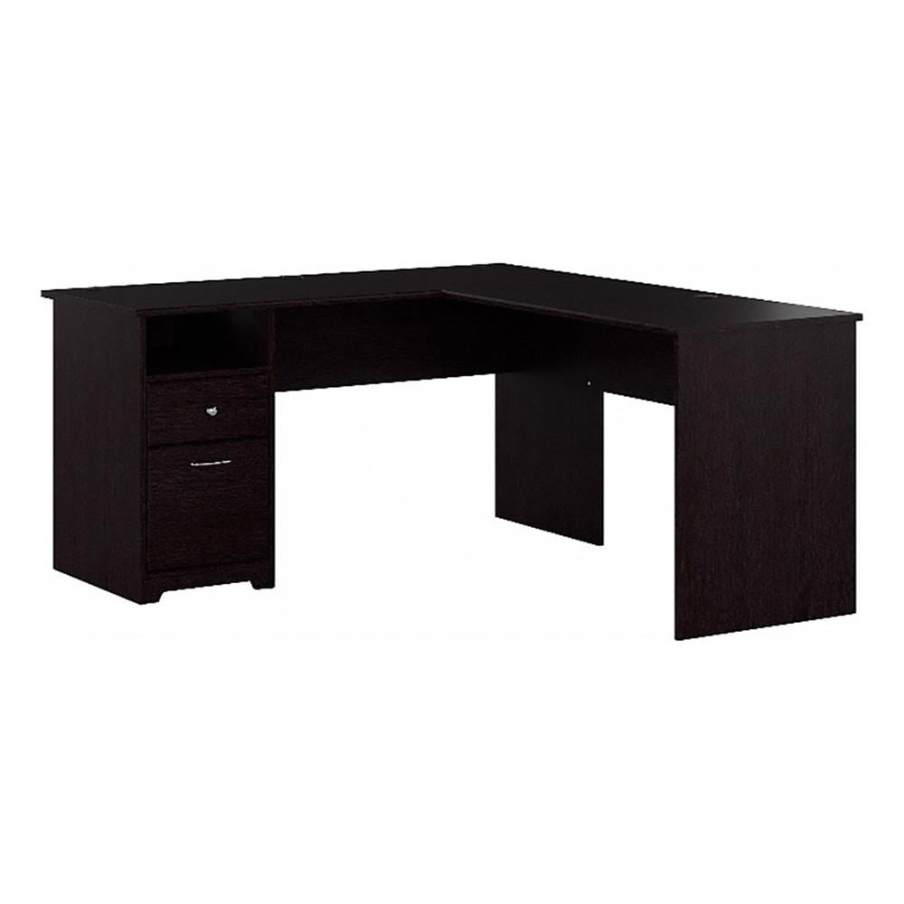 Atlin Designs 60" Contemporary Wood L Shaped Desk with Drawers in ...