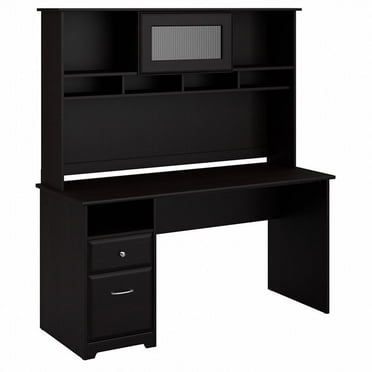 Atlin Designs 60" Contemporary Wood L Shaped Desk with Drawers in ...