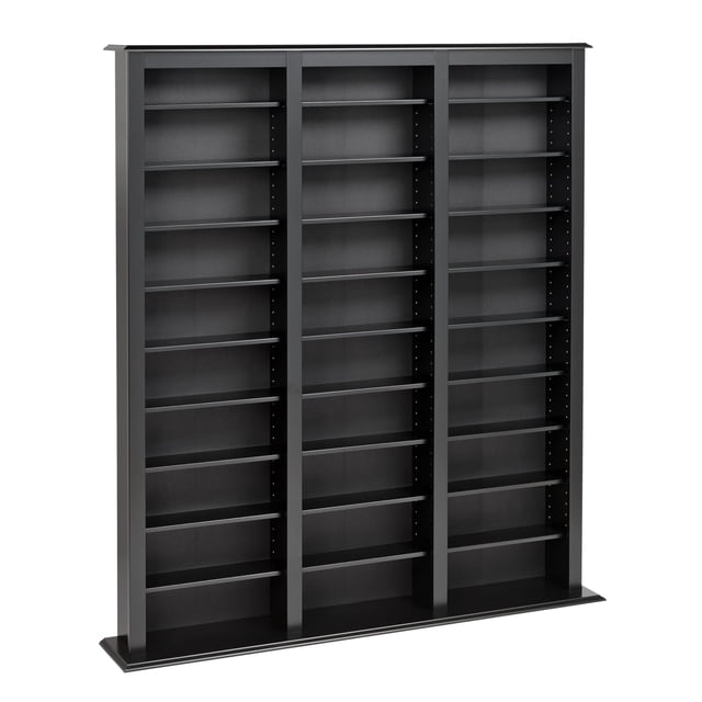 Atlin Designs 64" Triple CD DVD Media Storage Rack in Black - Walmart ...