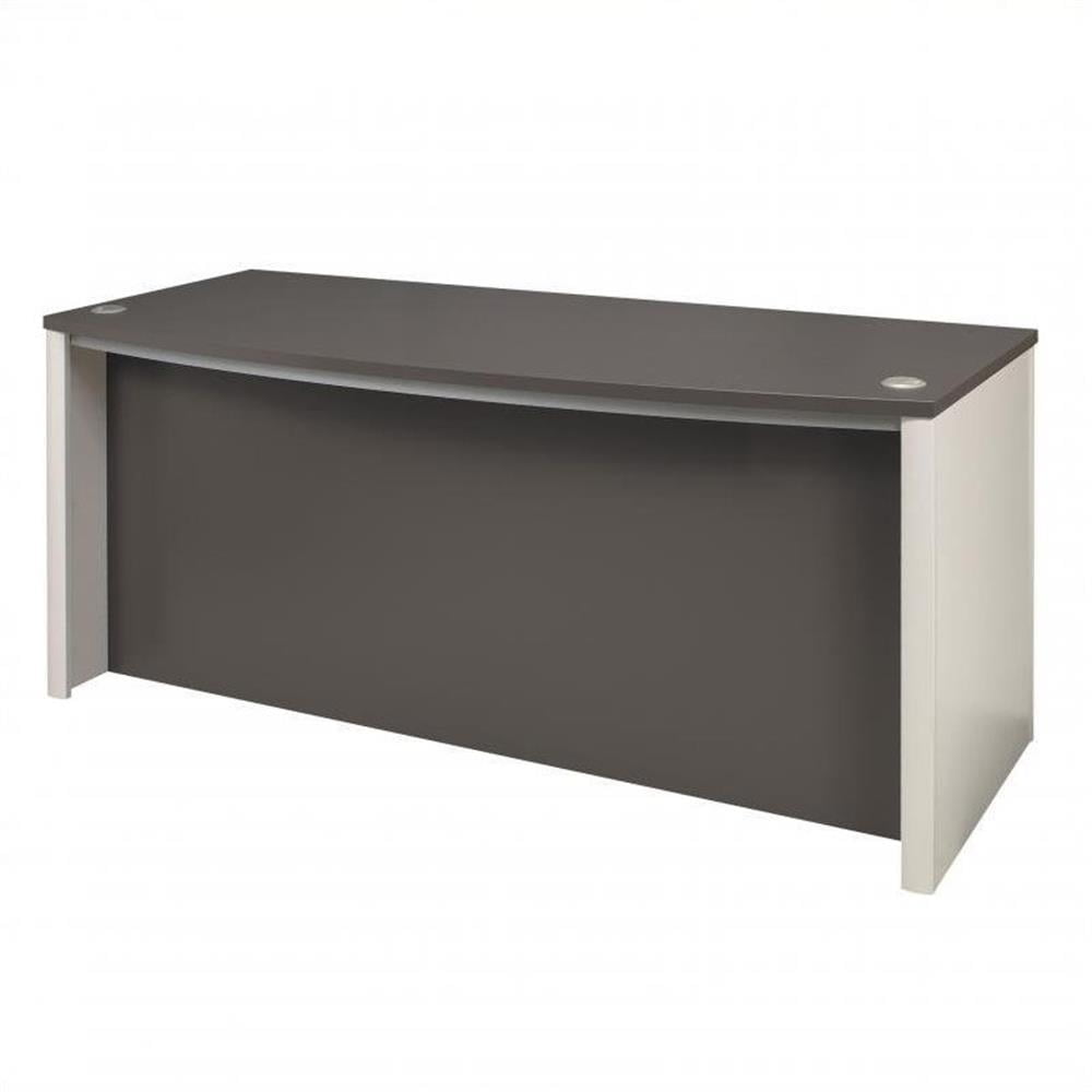 Atlin Designs Executive Desk in Slate and Sandstone - Walmart.com
