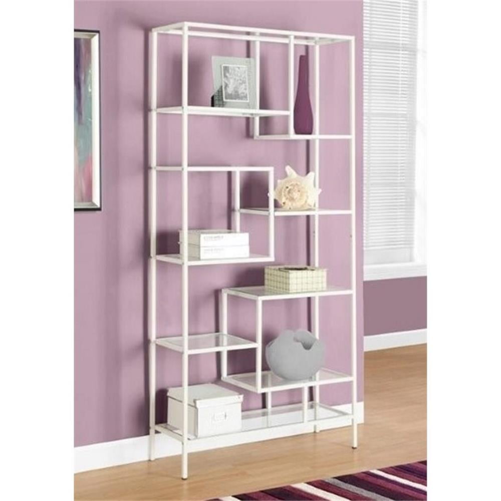 Atlin Designs Metal Bookcase in White - Walmart.com