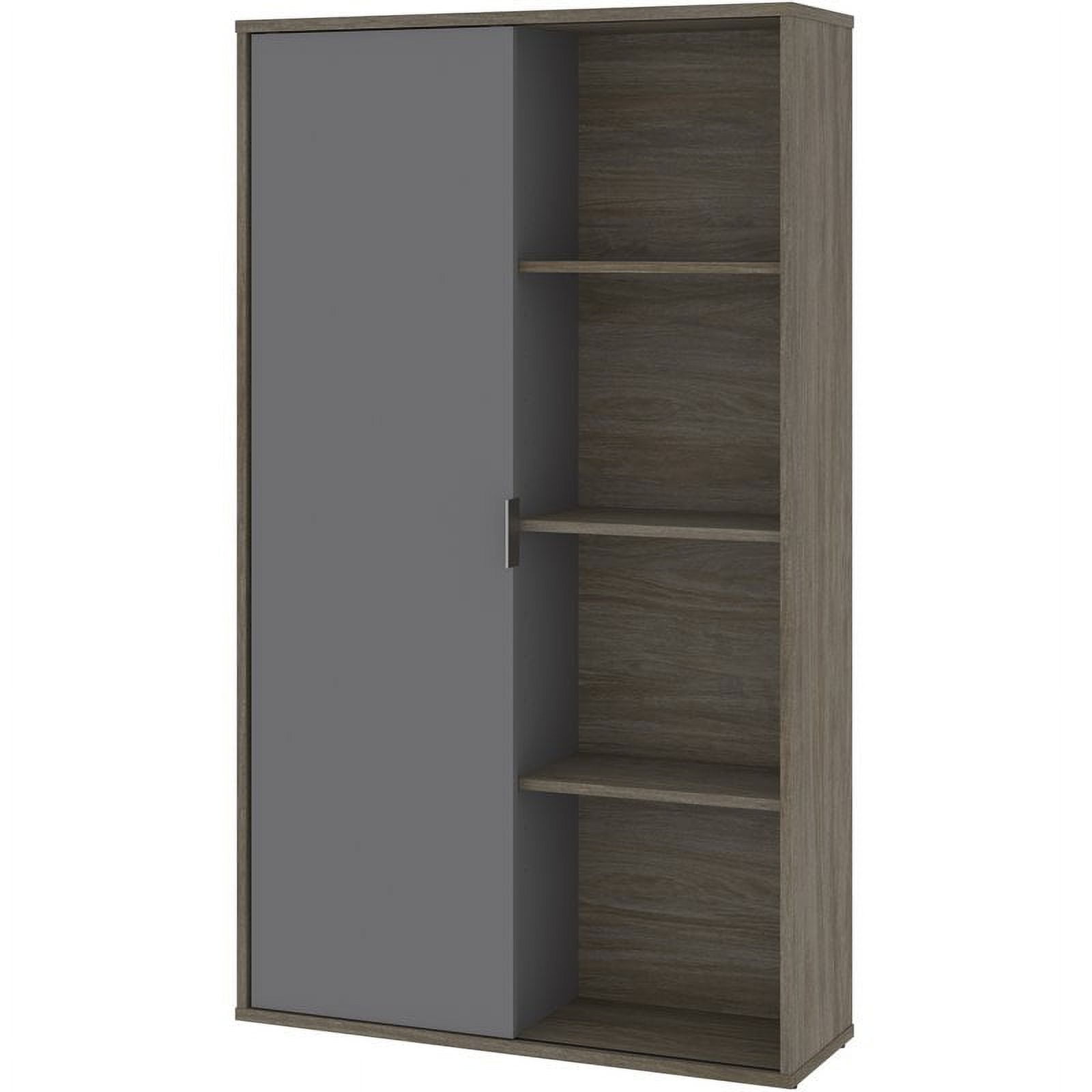 Atlin Designs Modern 36" Storage Unit with 8 Cubbies in Walnut Gray and ...