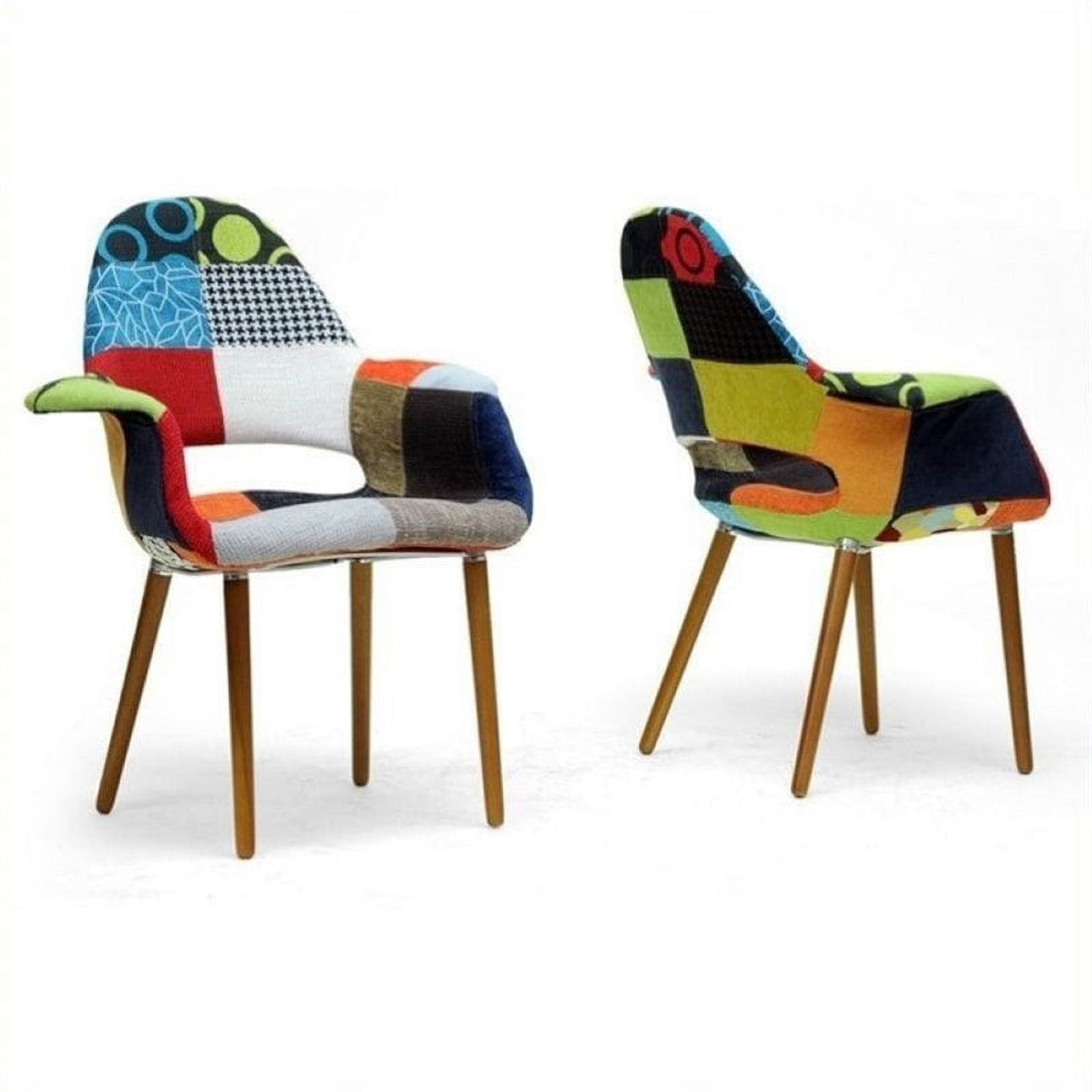 Atlin Designs Patchwork Accent Chair (Set of 2) - Walmart.com