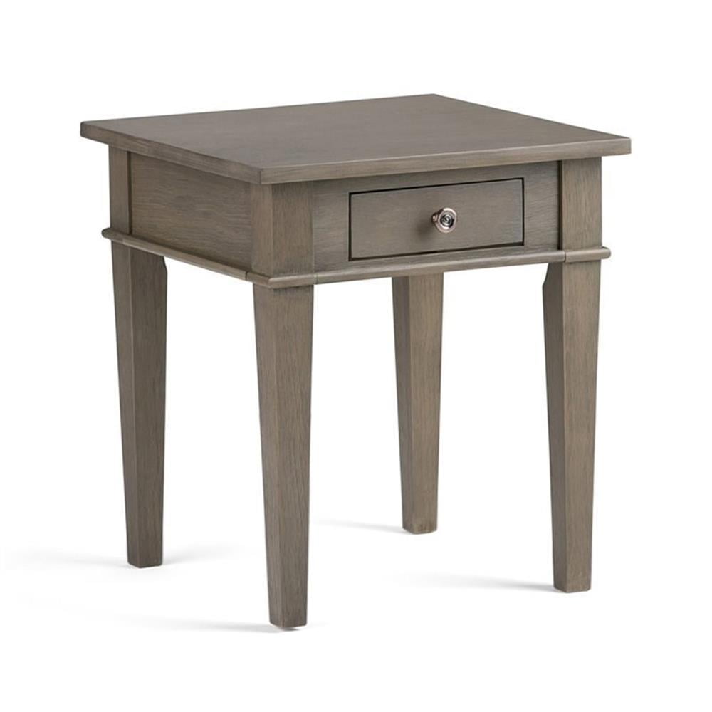 Atlin Designs Square End Table in Farmhouse Gray - Walmart.com