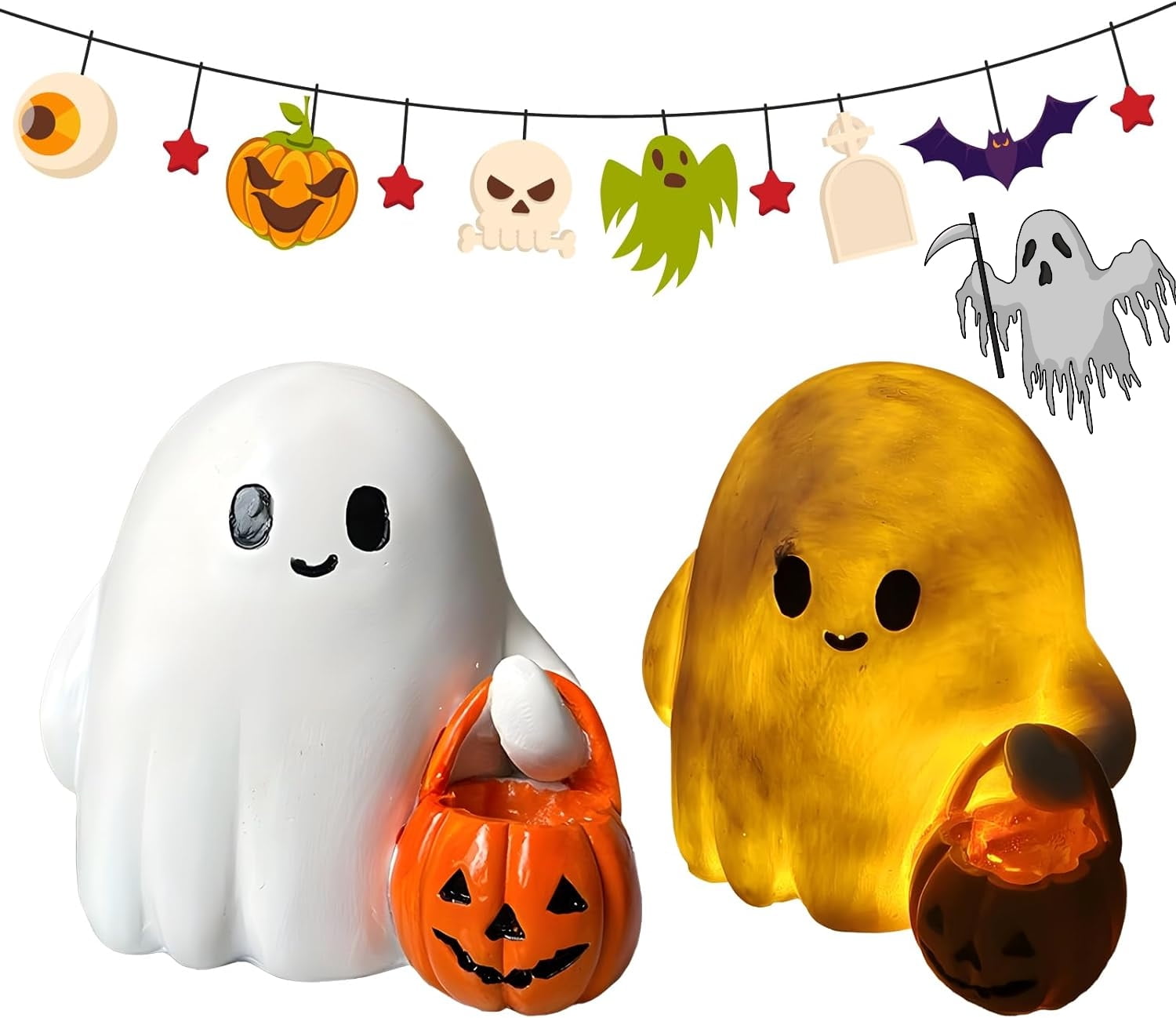 Atlodas Trick or Treat Ghost, Mini Halloween Decorations, 3D Printing ...