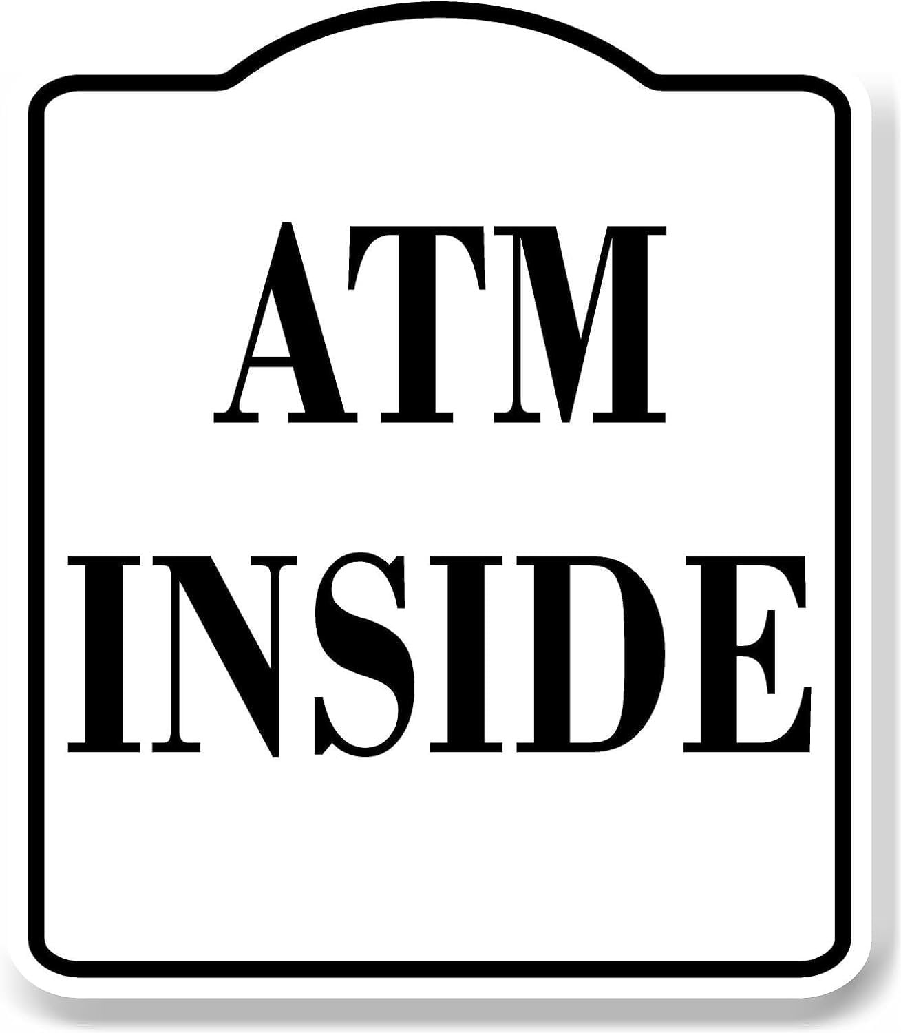 Atm Inside WB Aluminum Composite Sign 20''x24'' - Walmart.com