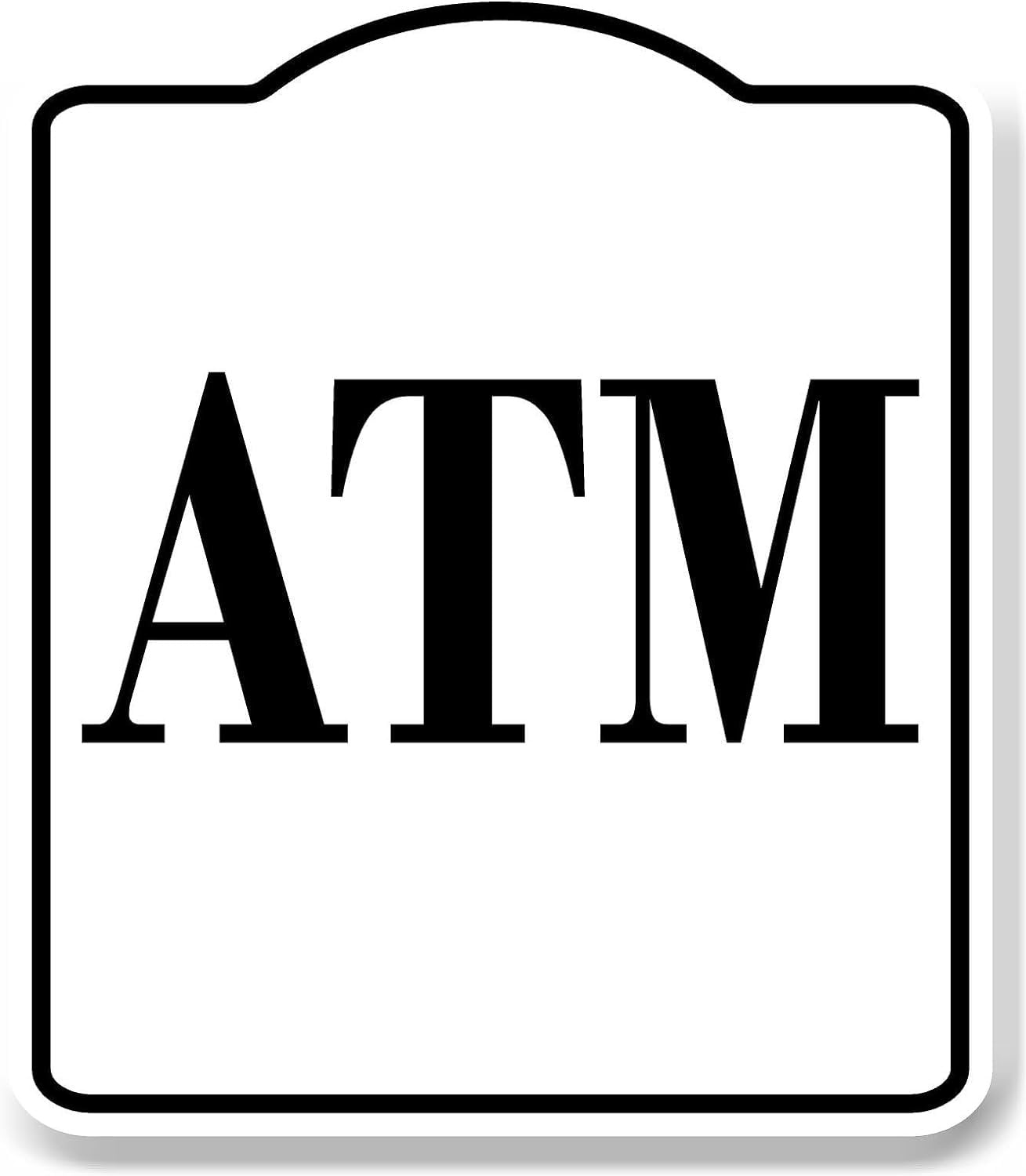 Atm WB Aluminum Composite Sign 8.5''x10'' - Walmart.com