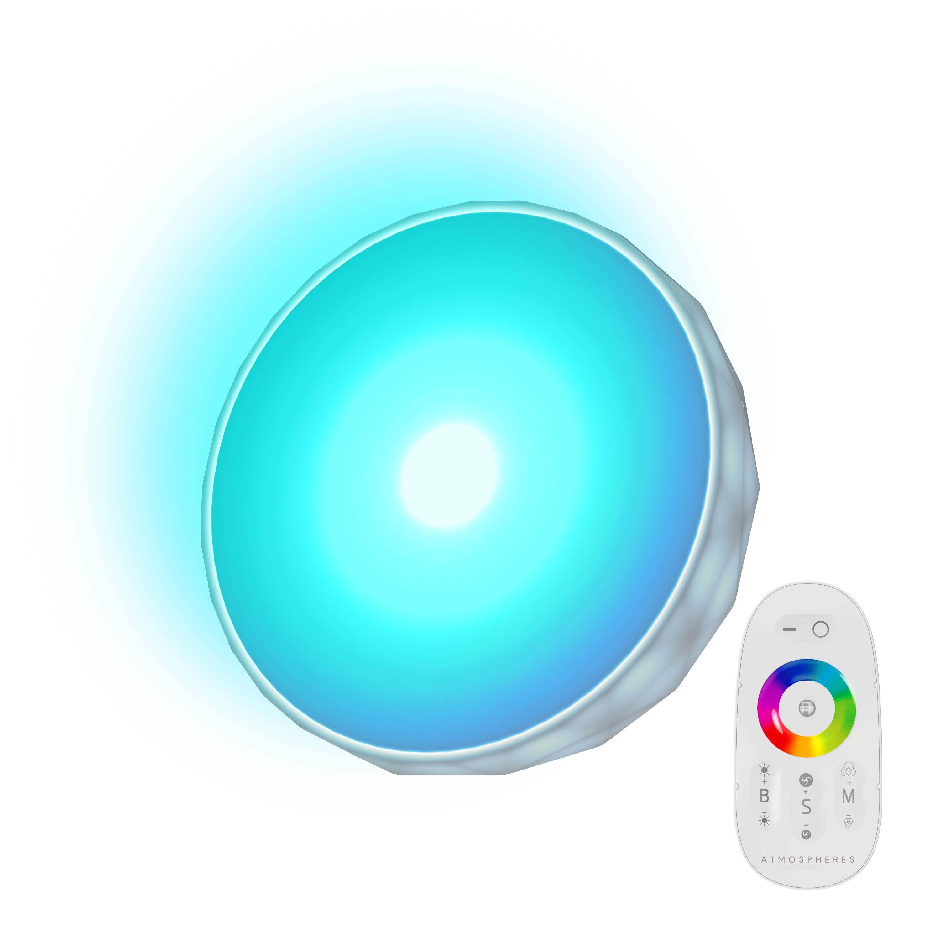 Atmospheres ColorFlood LED Glow Lamp - Multiple Color Modes - Walmart.com