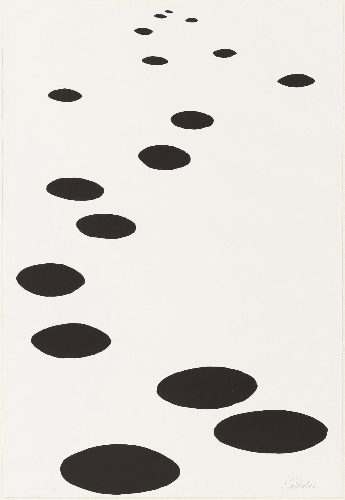 Atmospheric Dark Modern Art Poster 24 x 36 Abstract Black and Grey ...