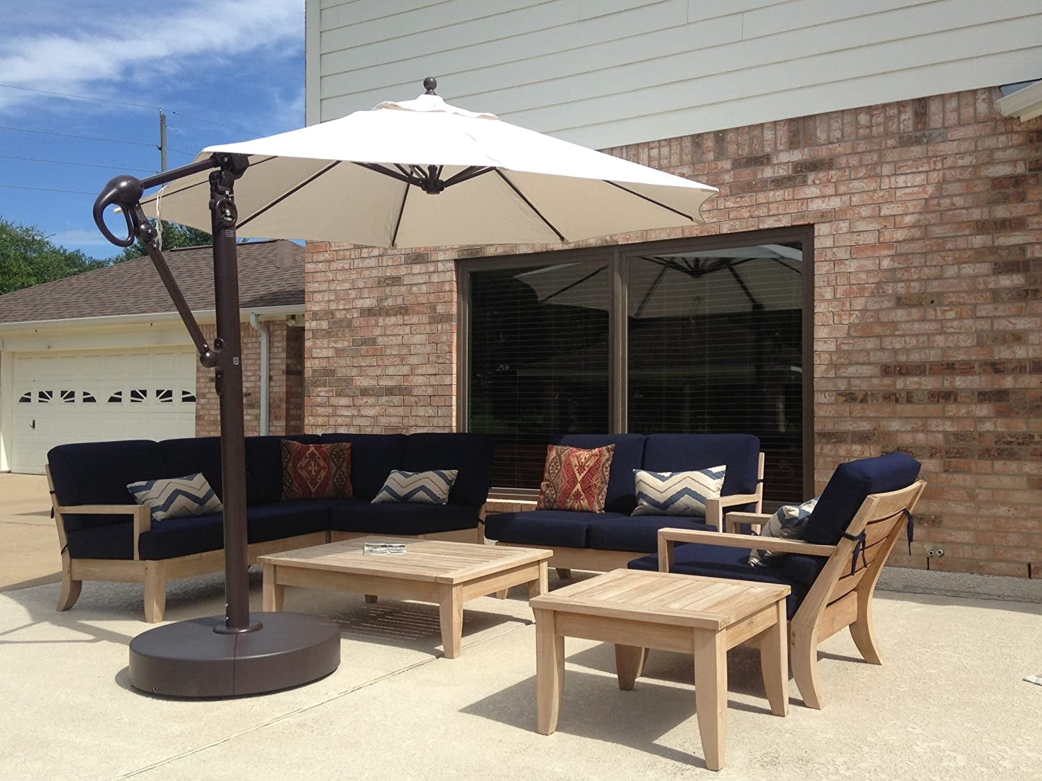 Atnas Sectional 7 Pc Sofa Set: 2 Sofas(Left & Right), Corner Piece, 2 ...