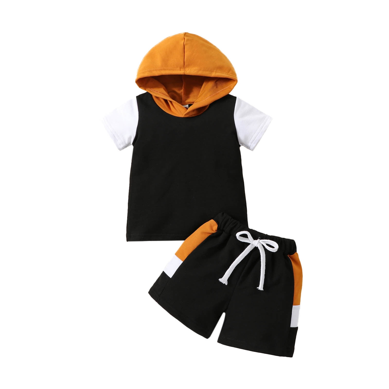 Atogsazn Baby Boys Clothes Sets Toddler Pullover Short Sleeve Hoodie ...