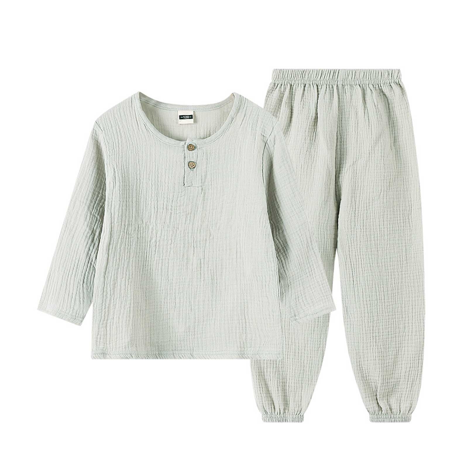 Atogsazn Baby Boys Summer 2 Piece Clothes Set Casual Button Cotton Long ...