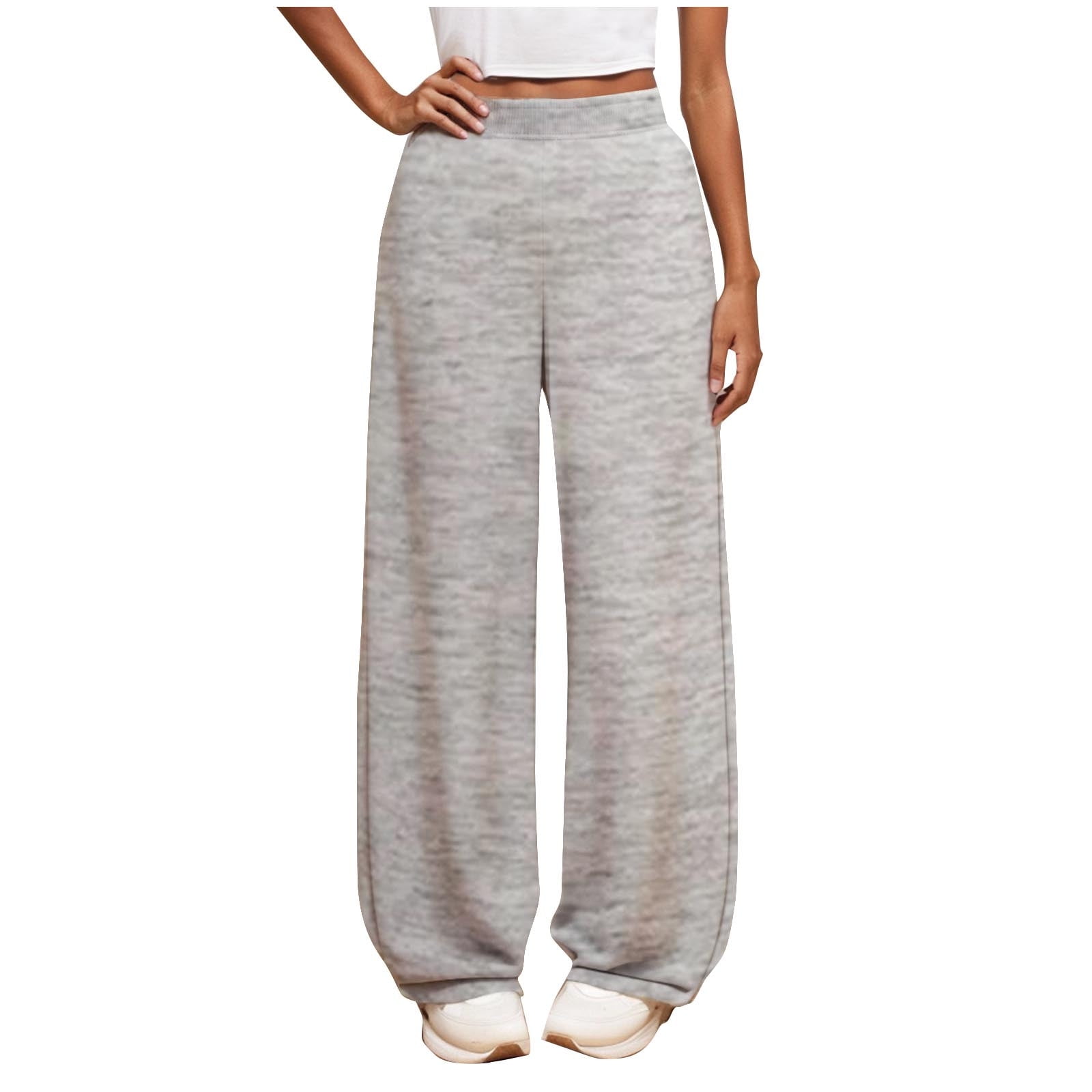 Atogsazn Children's Girl Wide Leg Sweatpant Kid Casual Jogger Elastic ...