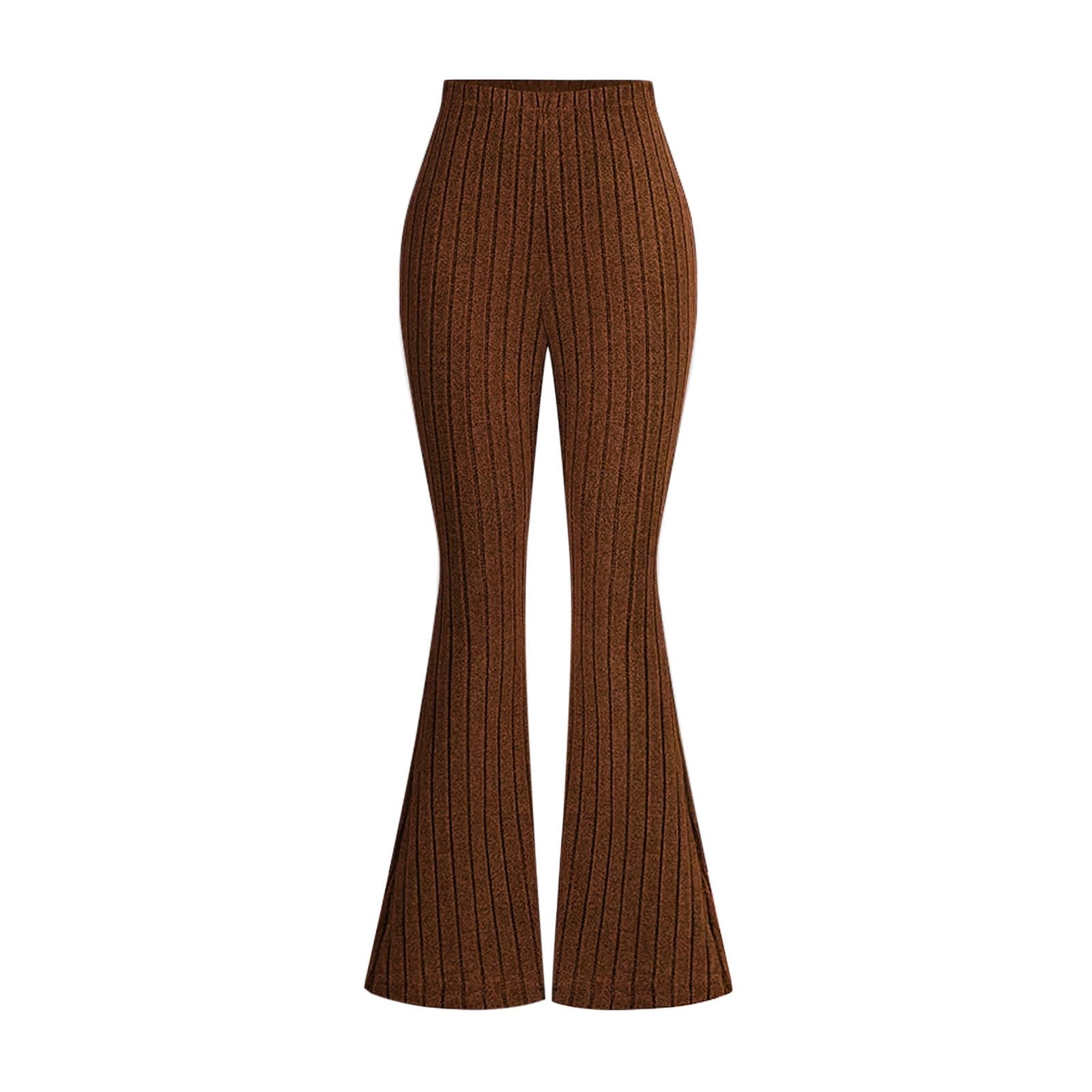 Atogsazn Children‘s Girls Knitted Flare Leg Pants Kids Yoga Stretchy ...
