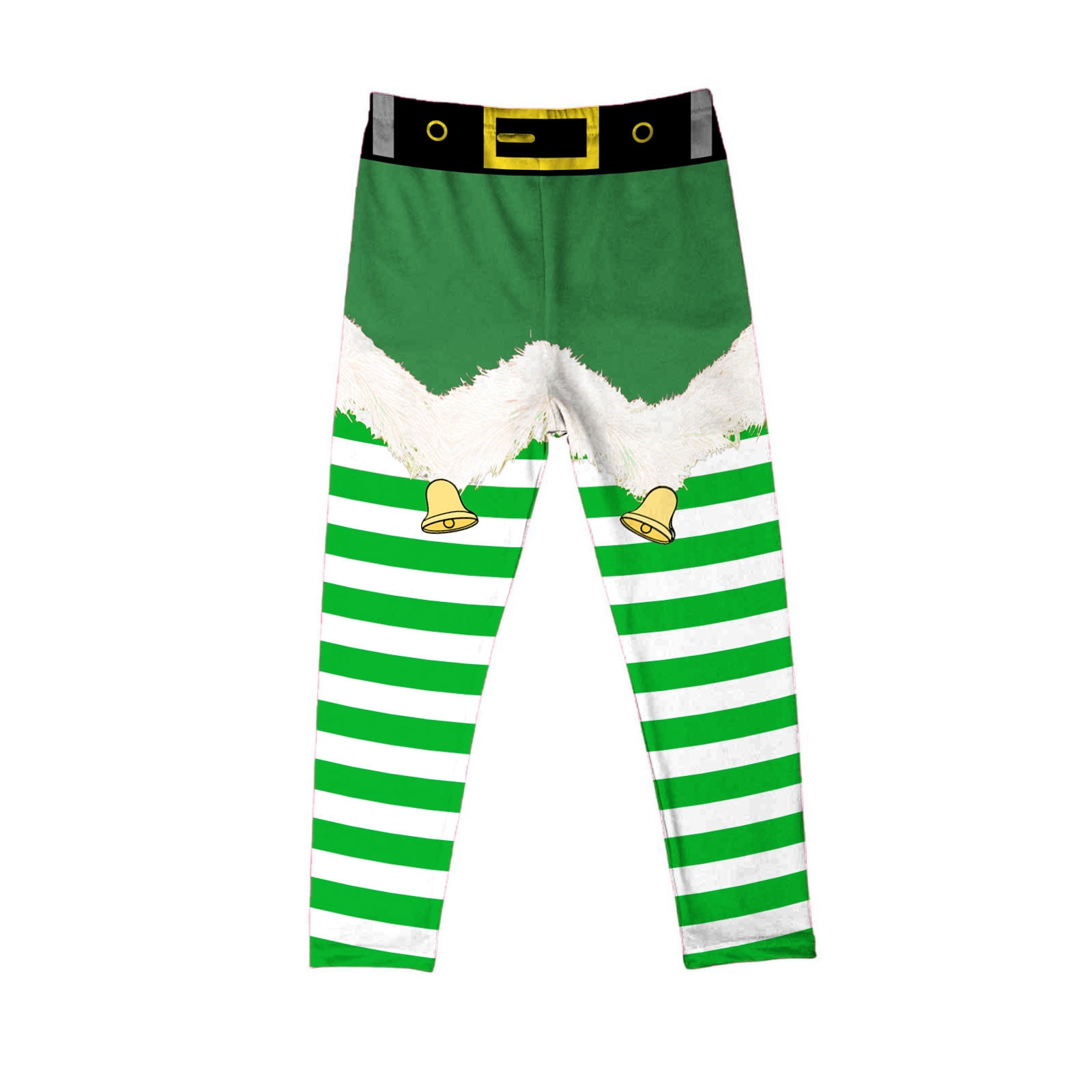 Atogsazn Girls Christmas Legging Pants Kids Lights Printed Slim Leg ...