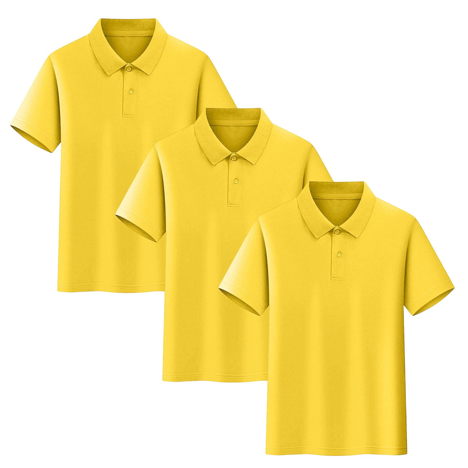 Atogsazn Kids Boys 3 Pack Cotton Shirt Children Casual Button Up Short ...