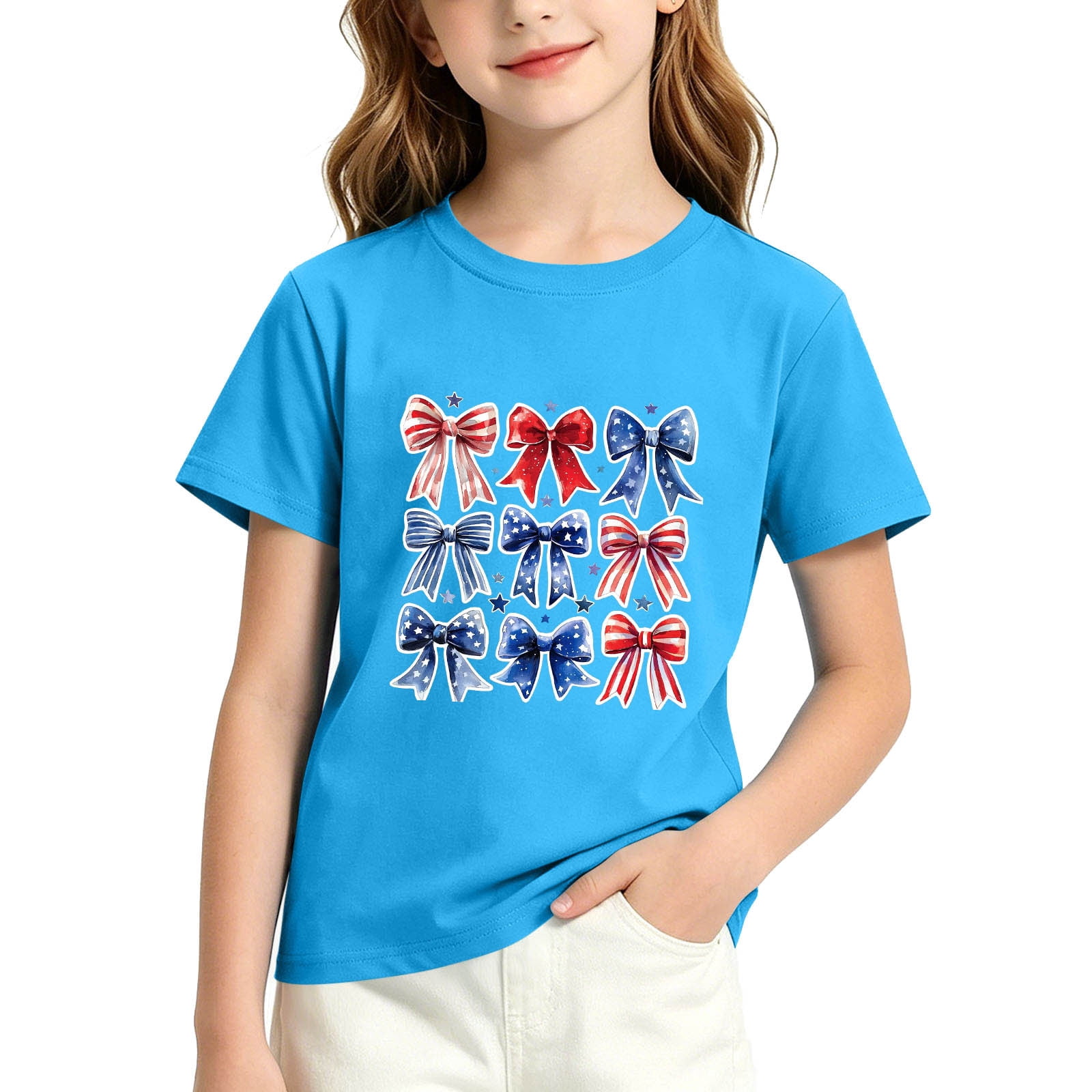 Atogsazn Kids Boys 4th of July T-shirt Children Casual Cute Print Short ...