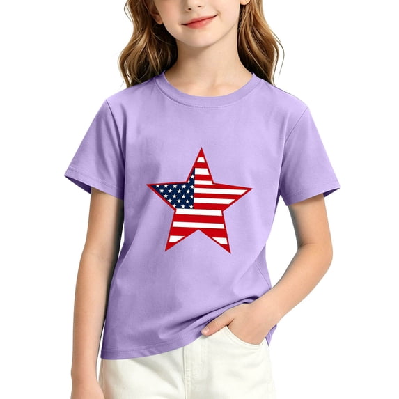Atogsazn Kids Boys 4th of July T-shirt Children Casual Cute Print Short ...