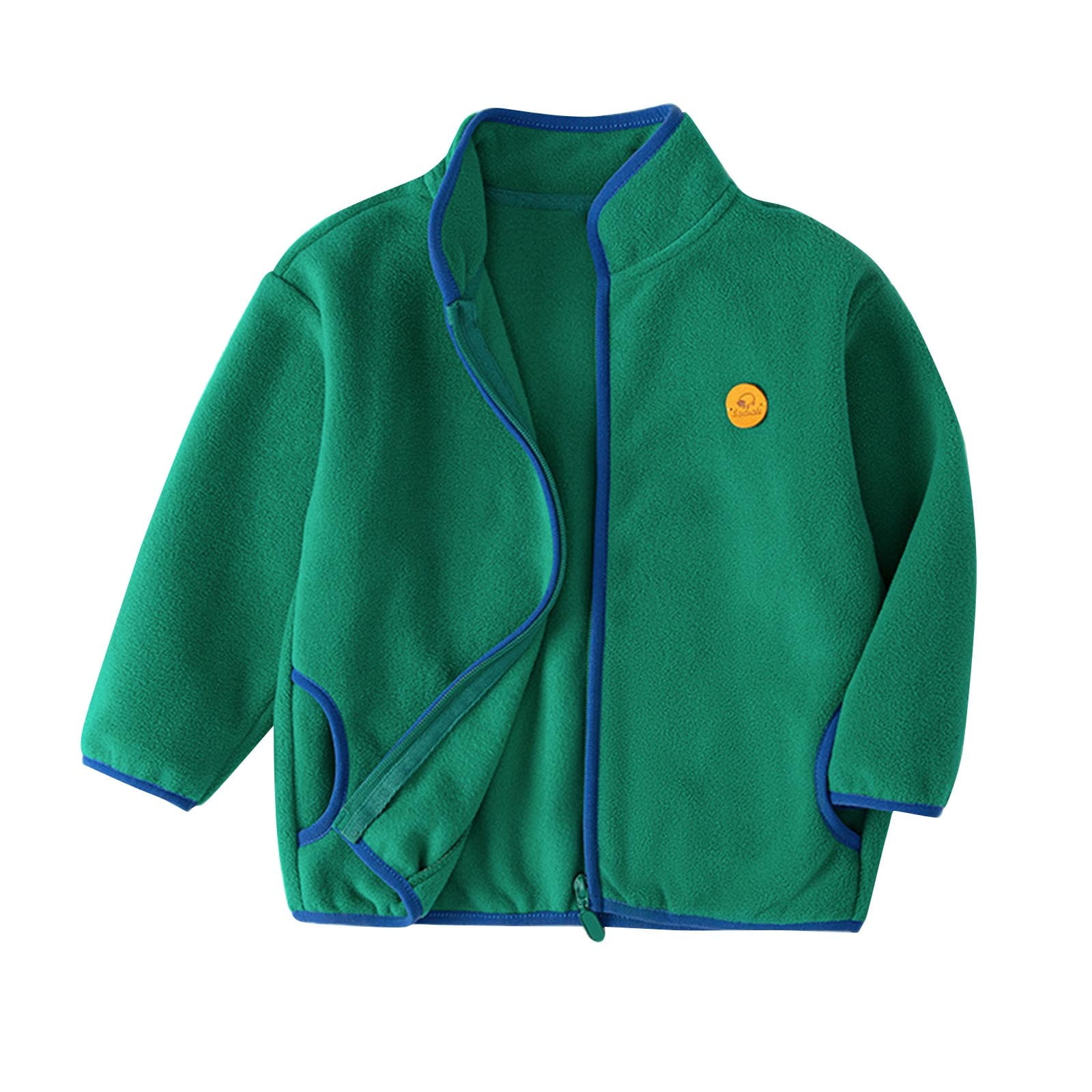 Atogsazn Kids Boys Fleece Jackets Children Zip Up Long Sleeve Solid ...