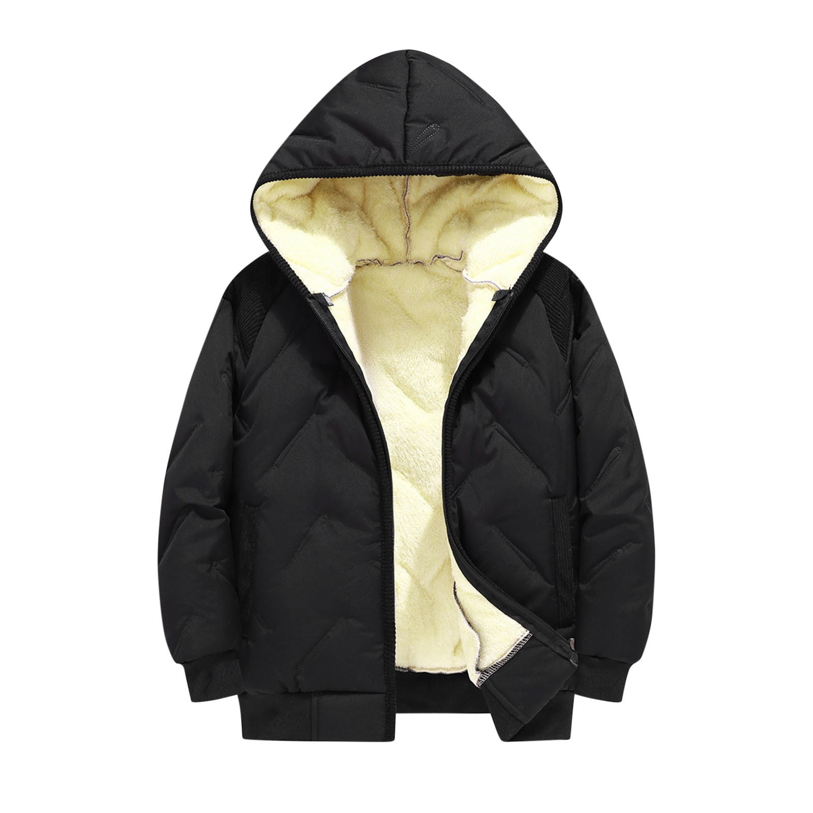 Atogsazn Kids Boys Fleece Lined Jackets Children Full Zip Long Sleeve ...